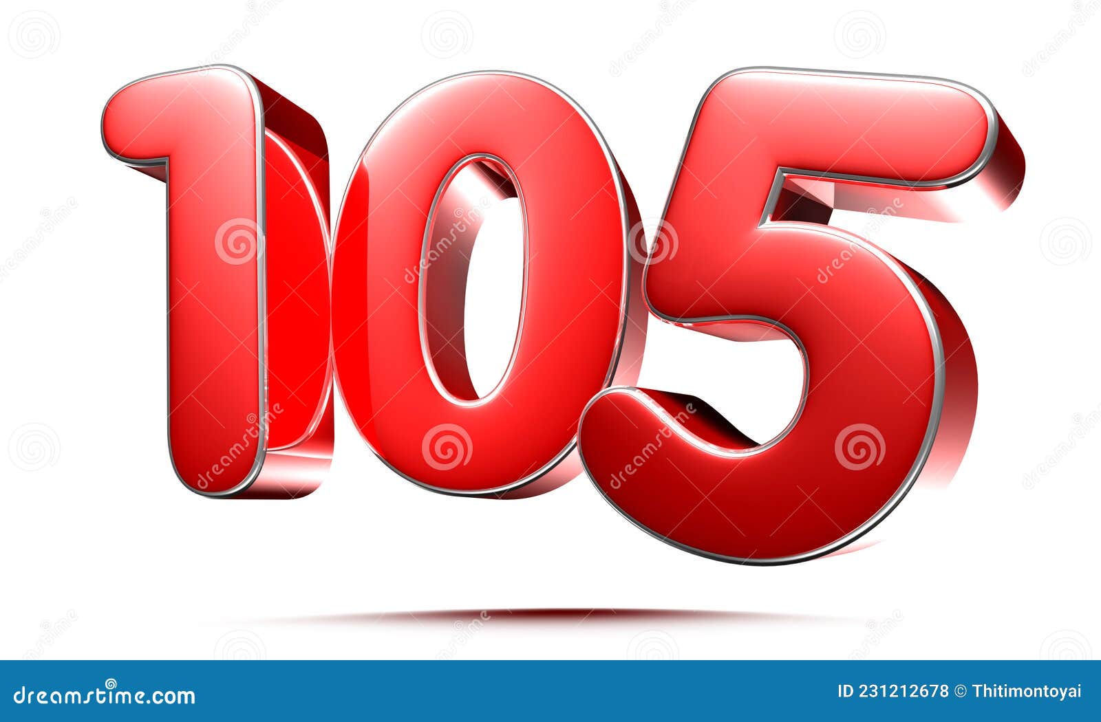 Numbers 105. stock illustration. Illustration of poster - 231212678