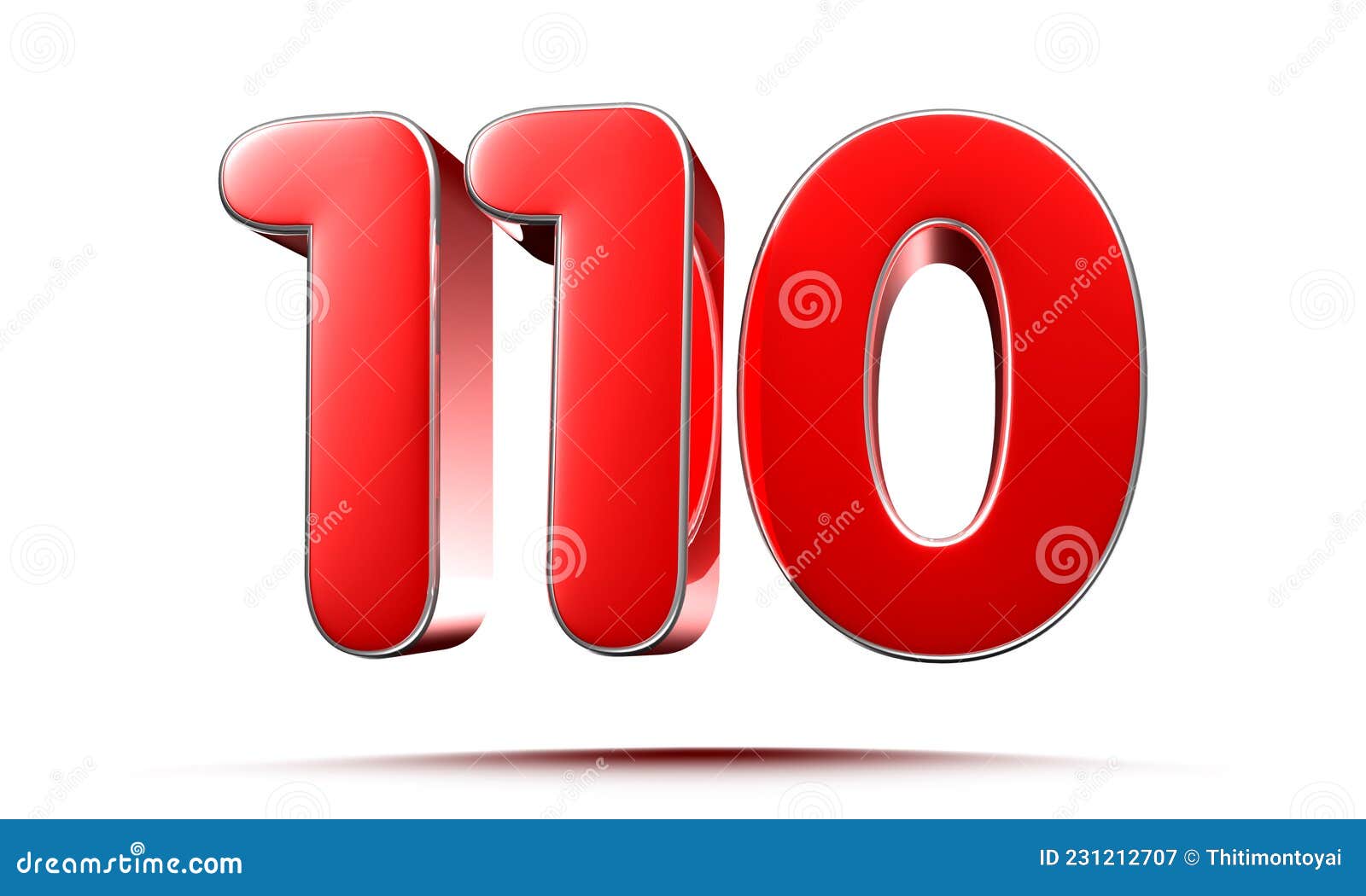 Numbers 110. stock illustration. Illustration of poster - 231212707