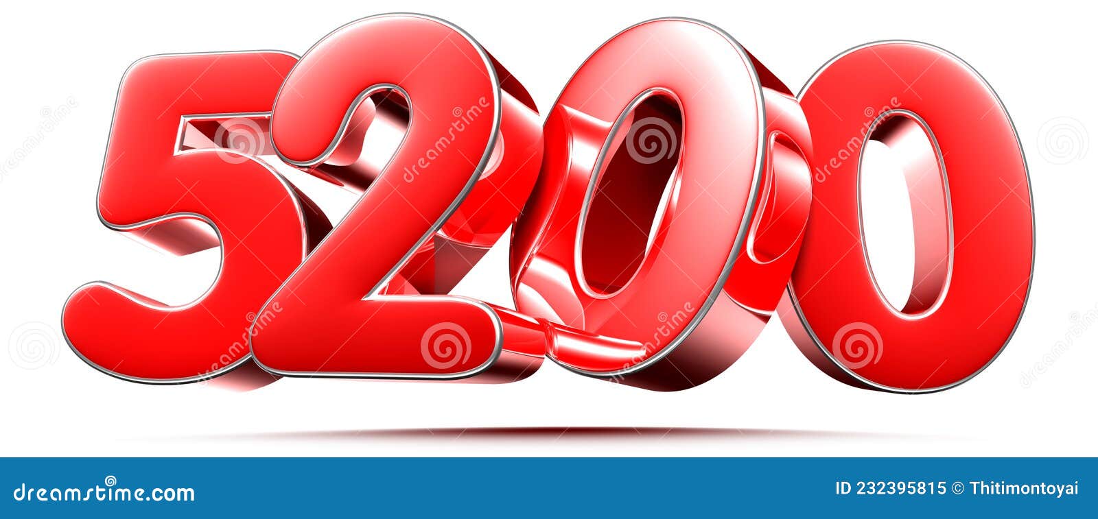 Number 4200 red. stock illustration. Illustration of level - 232395815