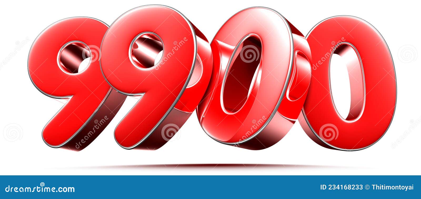 Number 9900 red. stock illustration. Illustration of level - 234168233