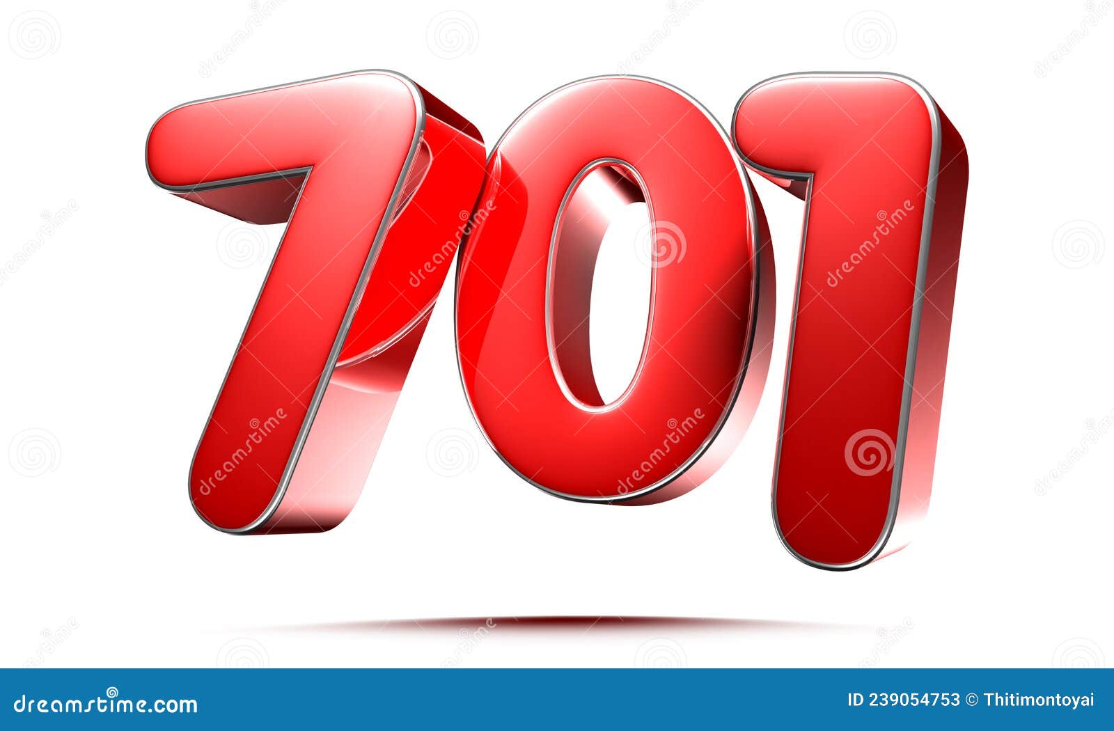 Number 701. stock illustration. Illustration of number - 239054753