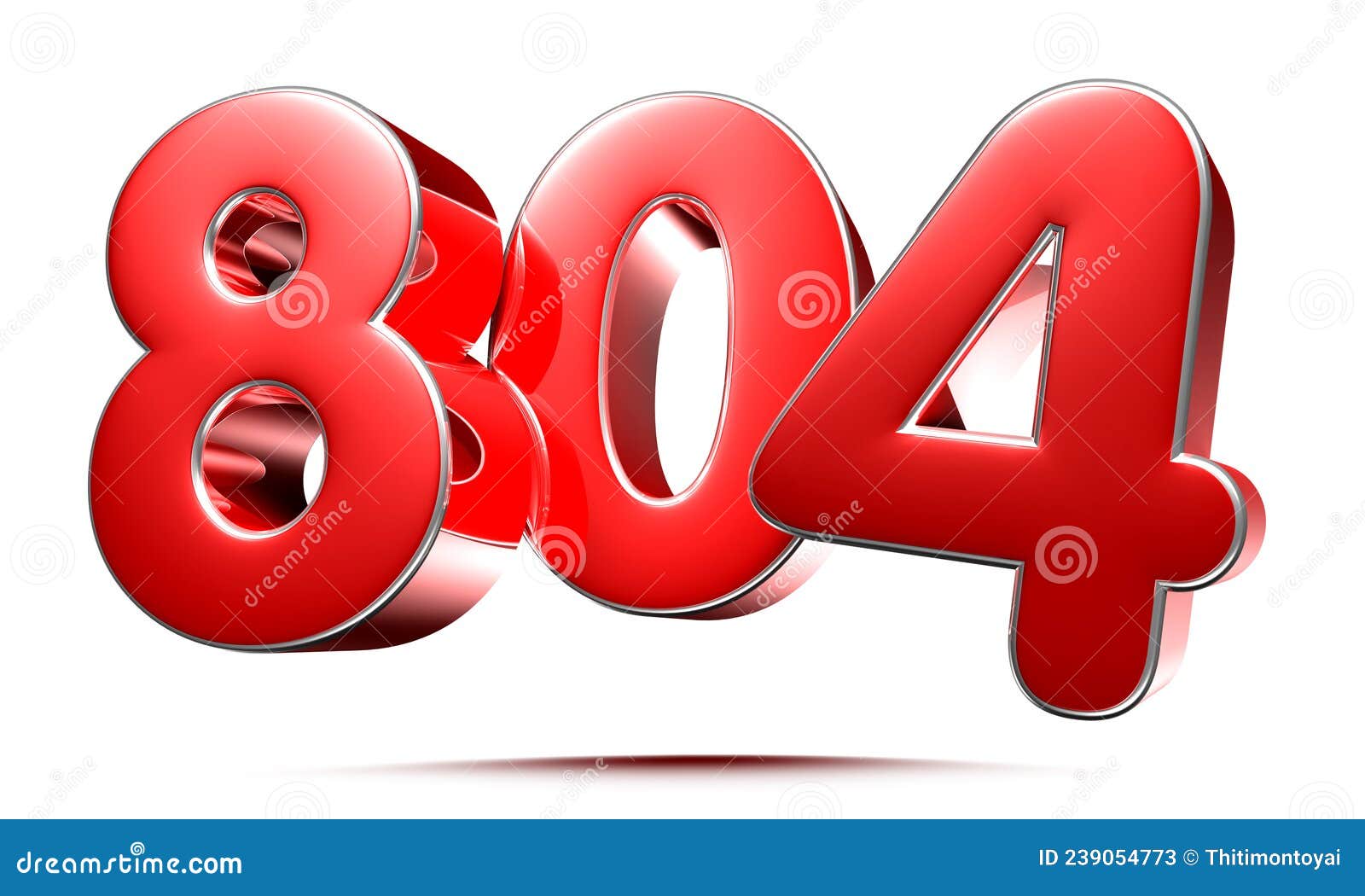 Number 804. stock illustration. Illustration of earnings - 239054773