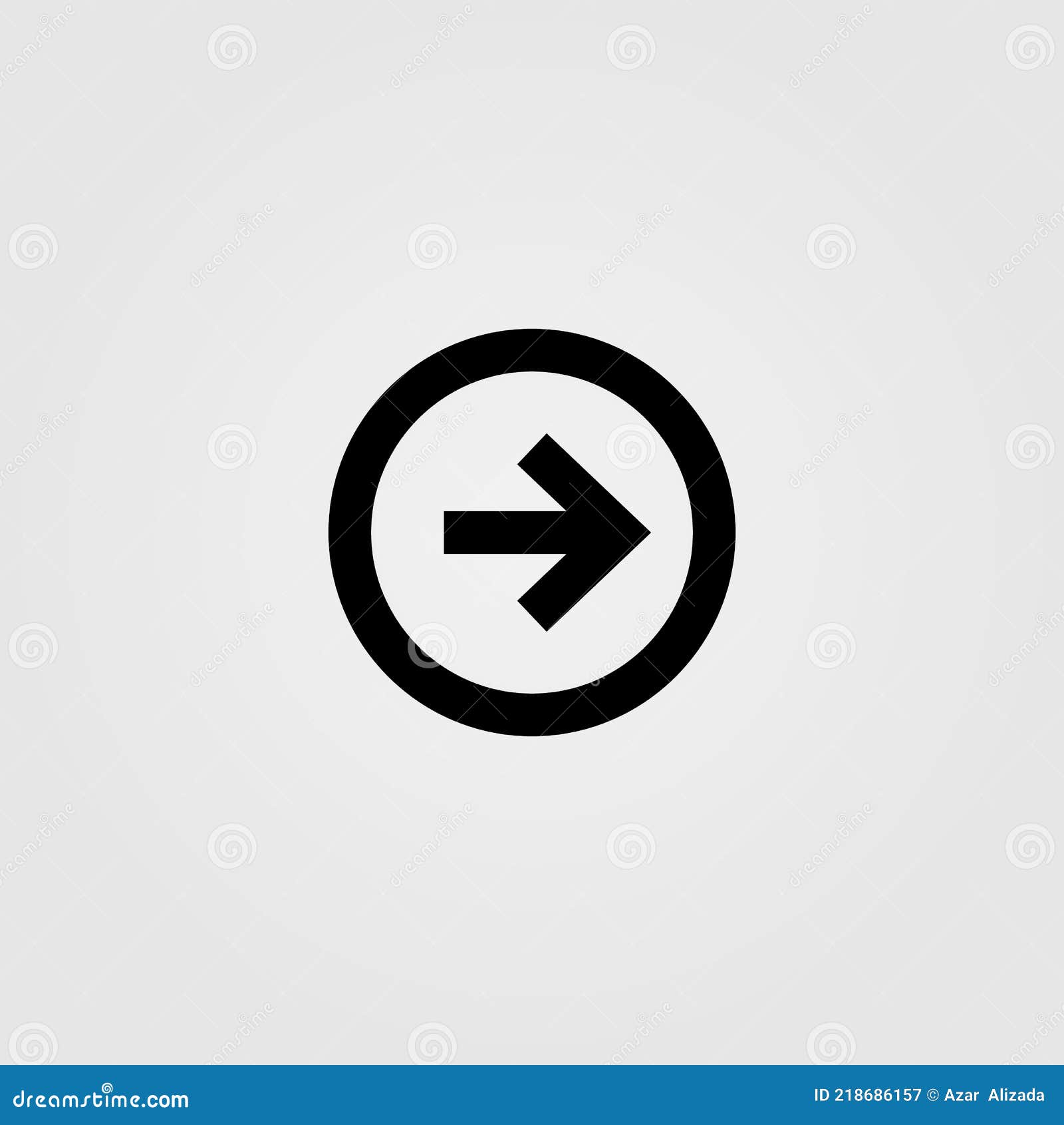 Rounded Right Direction Arrow Icon. Next Symbol, Navigation Menu Button ...