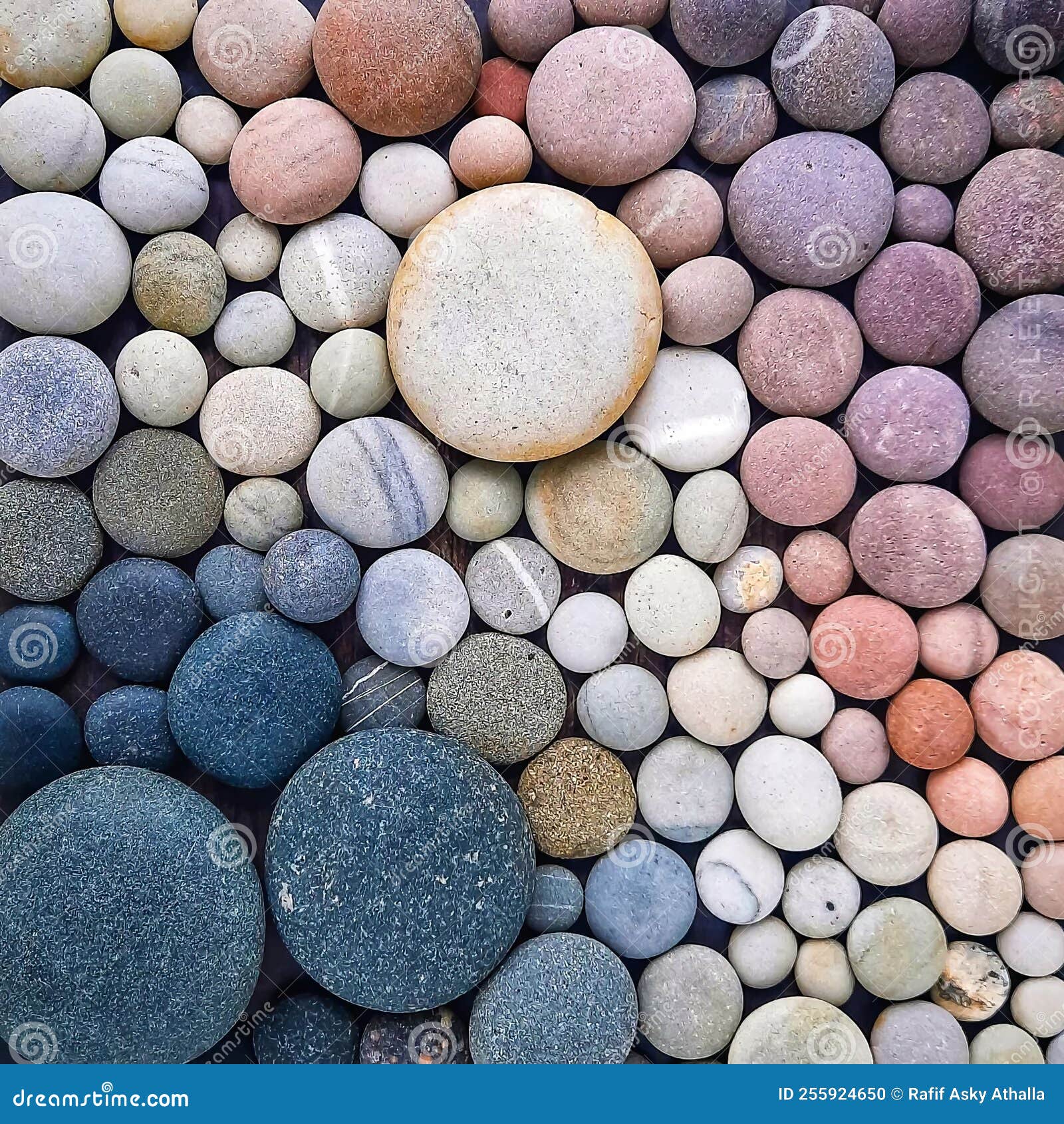 Rounded river stone stock photo. Image of macro, ocean - 255924650