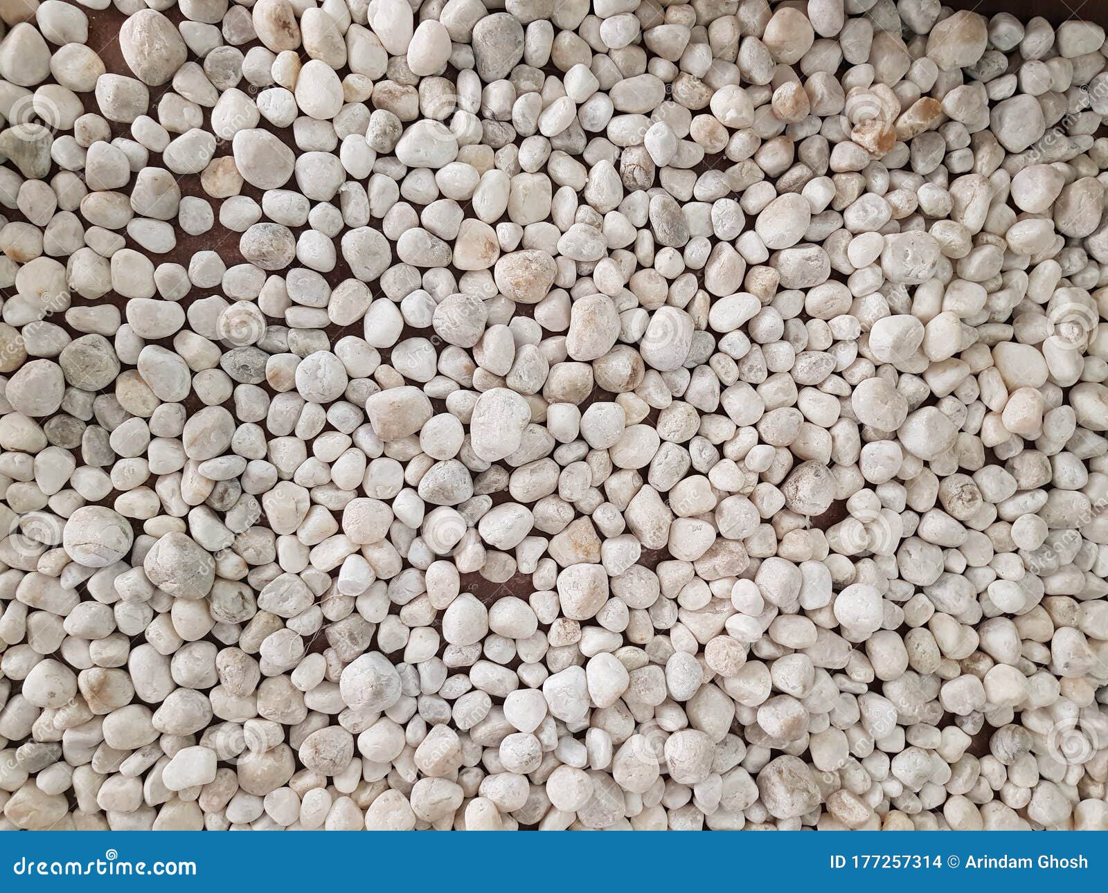 Rounded Rubble Stone Mozaic Pattern Floor Background Stock Photo ...