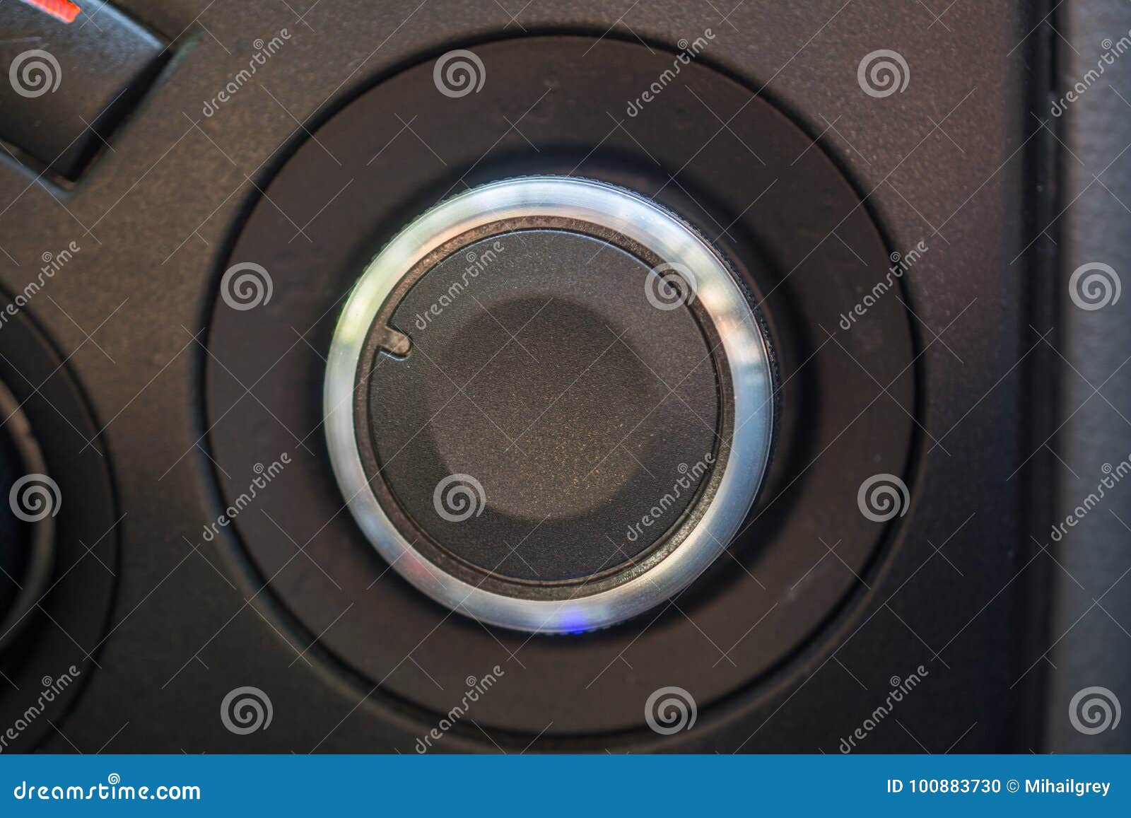 Rounded Selector Switch in the Car. Stock Photo - Image of circle ...