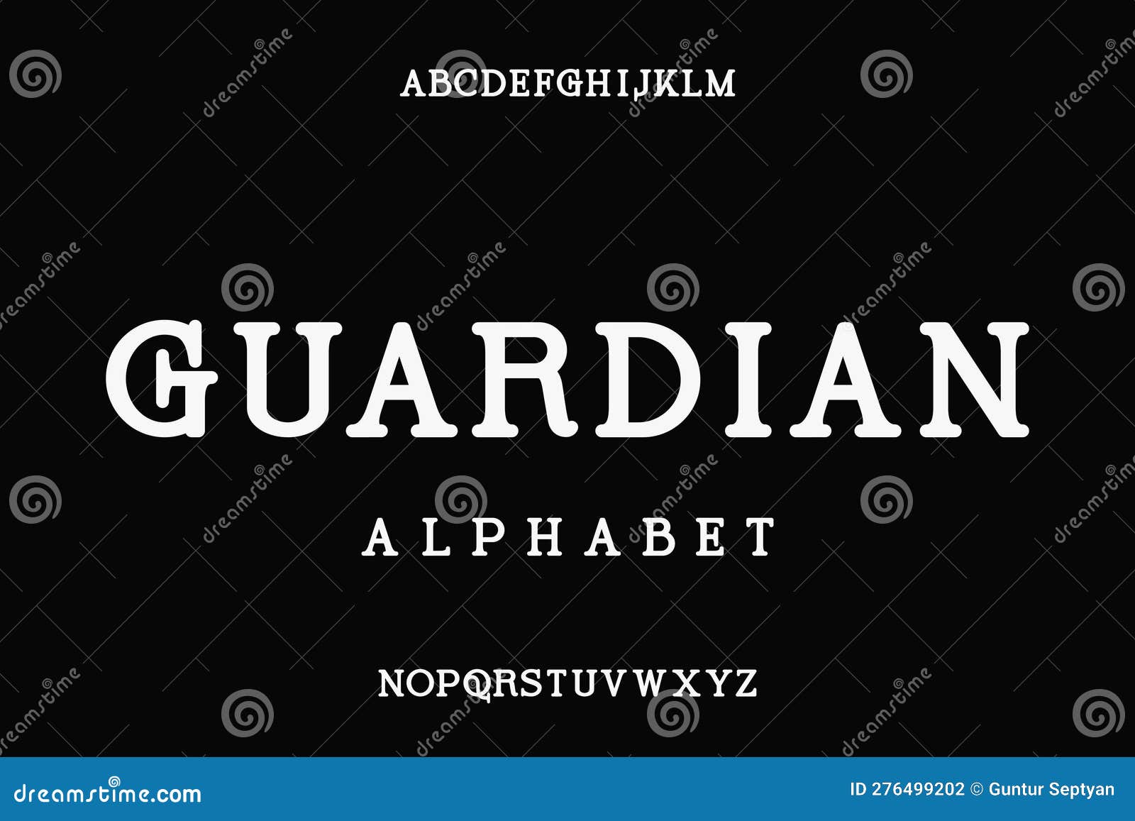 Rounded Serif Font Vector Design Stock Vector - Illustration of fashion ...