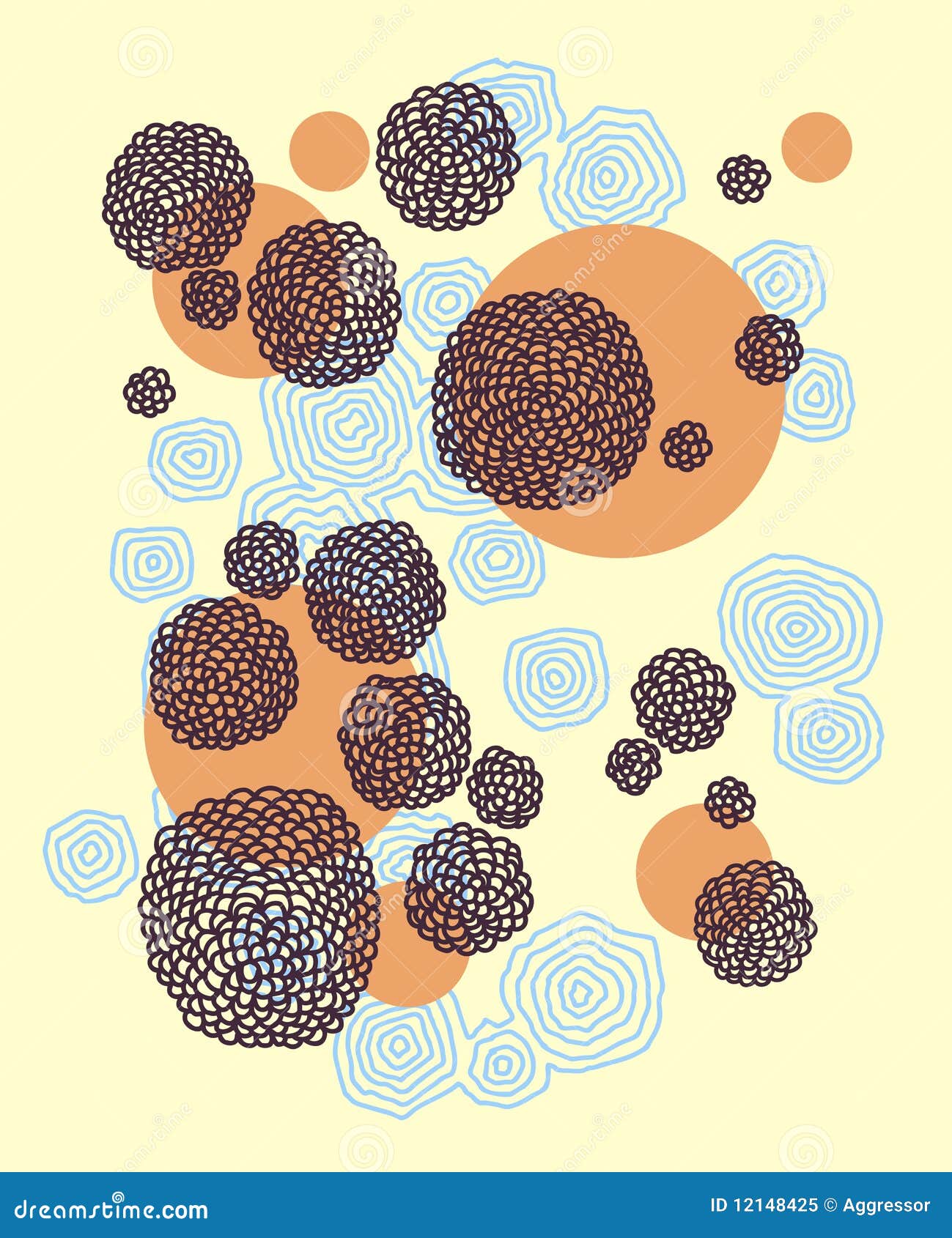 Rounded shapes background stock vector. Illustration of background ...