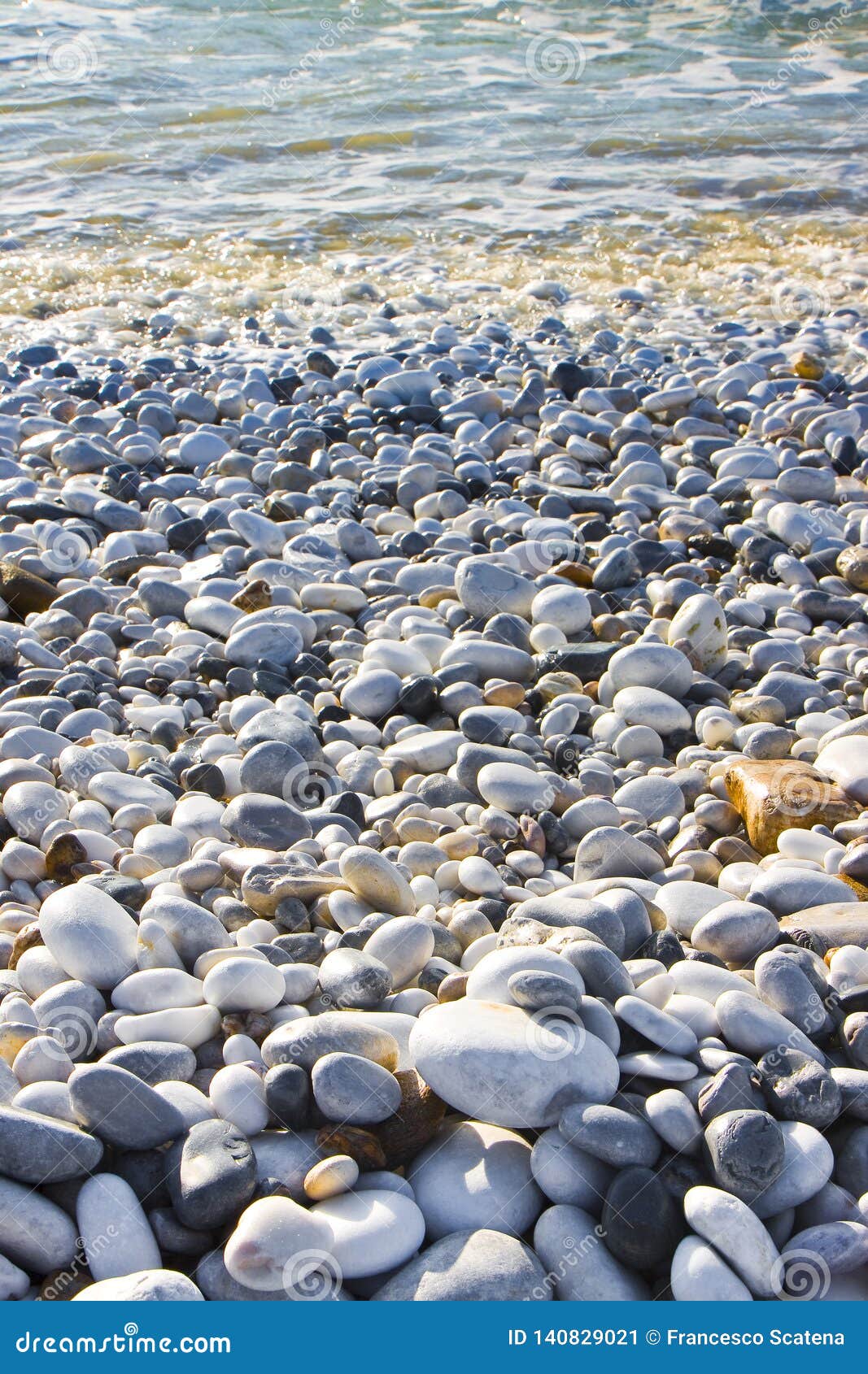 Rounded and Smooth Pebbles Wet by Seawater Stock Image - Image of coast ...