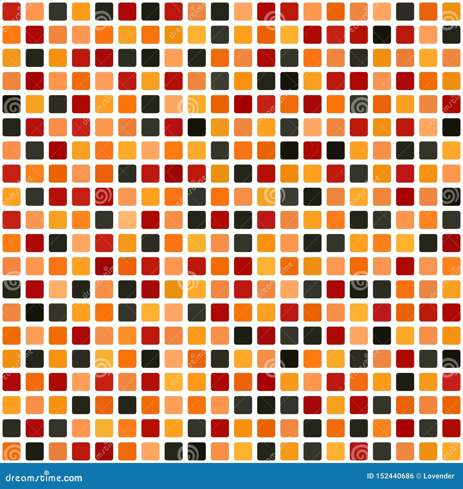 Rounded Square Pattern. Seamless Vector Background Stock Vector ...