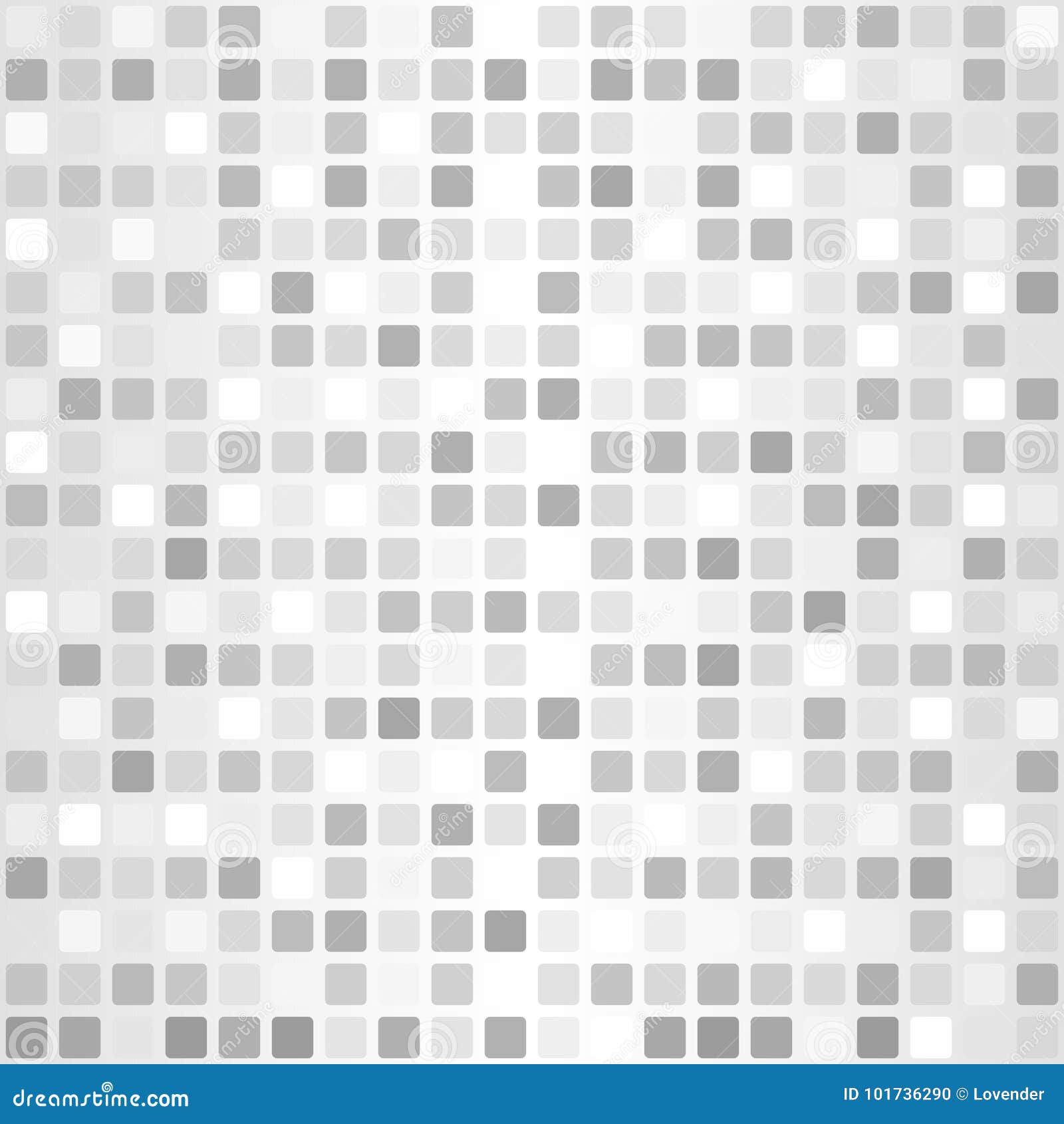 Rounded Square Pattern. Vector Seamless Grey Background Stock Vector ...