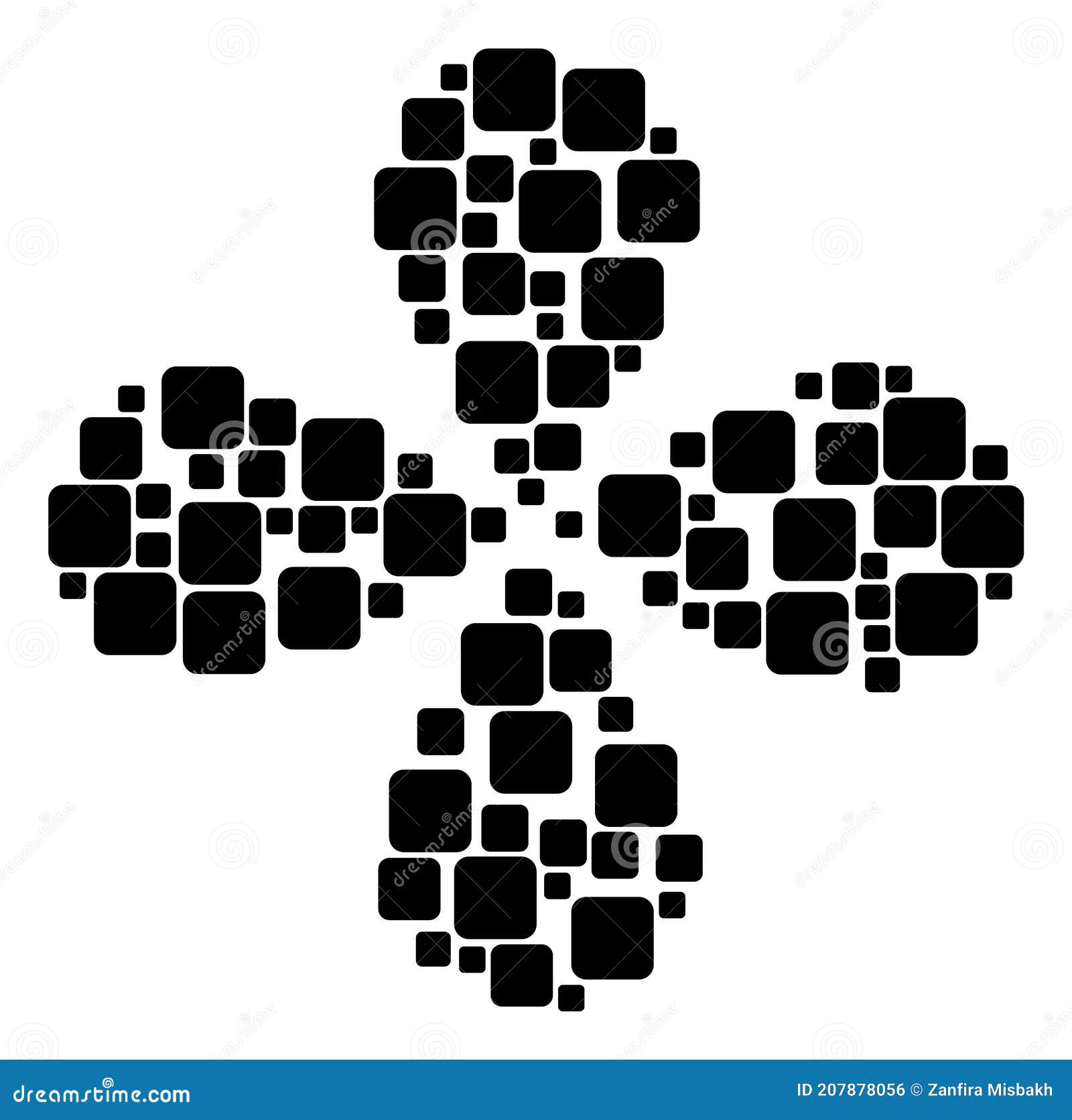 Rounded Square Swirl Explosion Stock Illustration - Illustration of ...