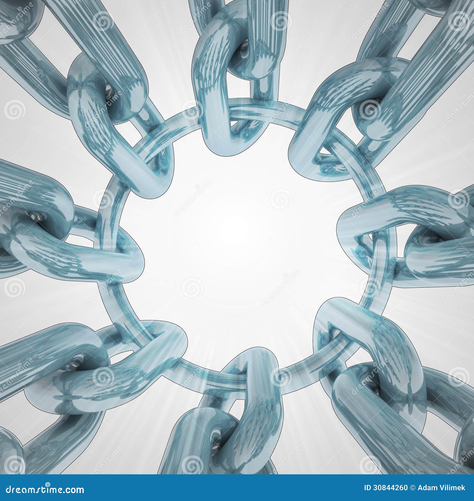 Rounded Steel Chains Hold Circle Composition Stock Illustration ...