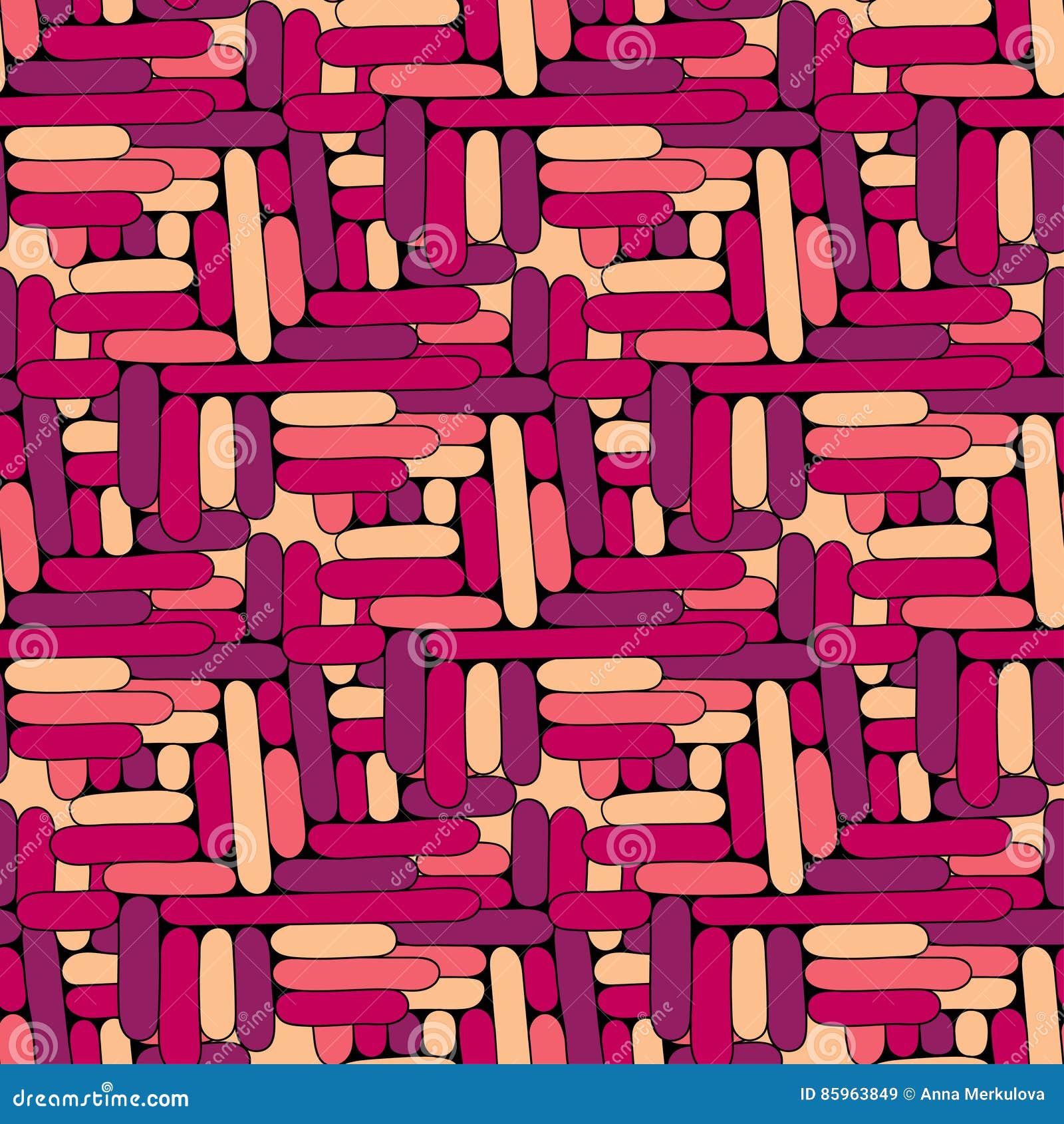 Rounded Sticks in a Simple Pattern Stock Vector - Illustration of ...