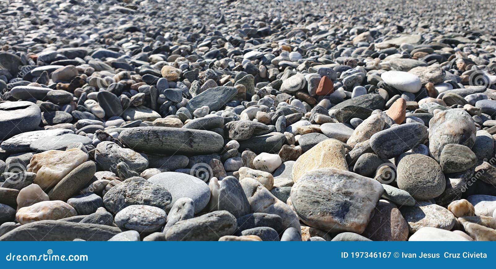 Rounded Stone Bottom for Texture, Wall, Floor. Seabed, River. Texture ...