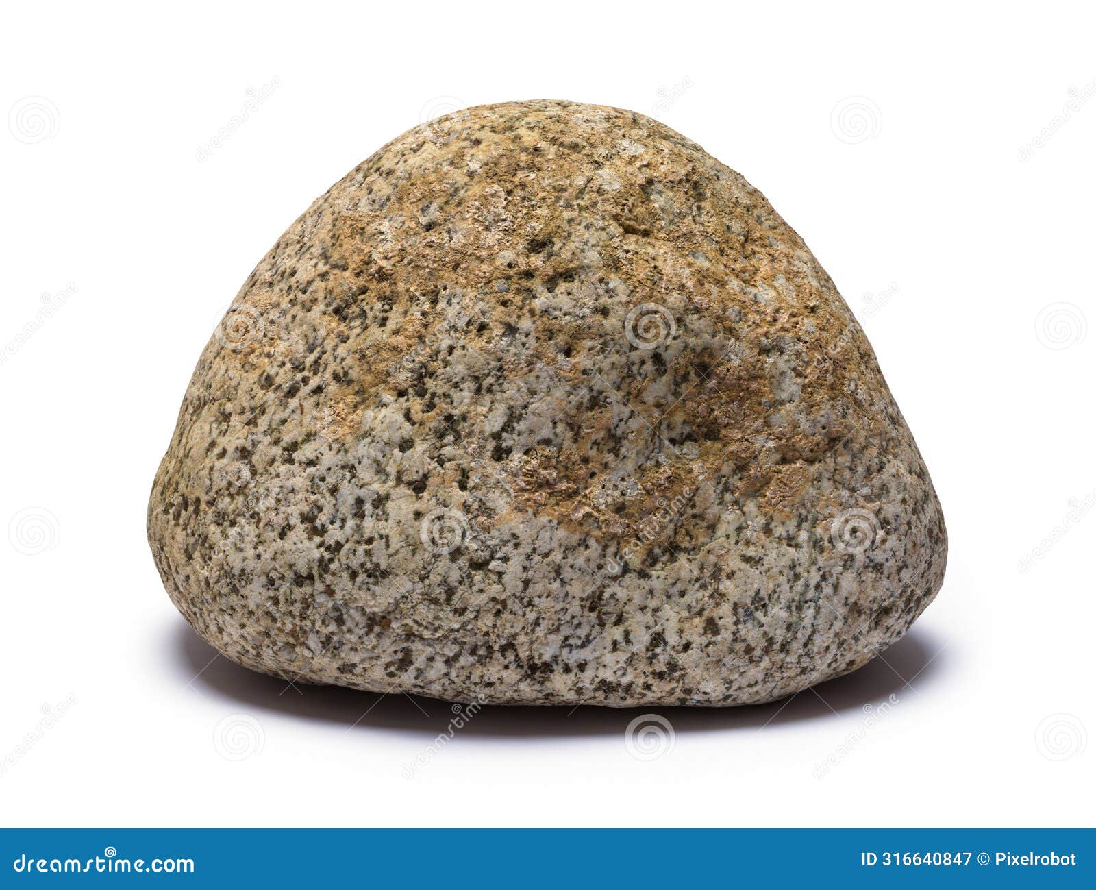 Rounded Stone stock image. Image of rough, natural, front - 316640847