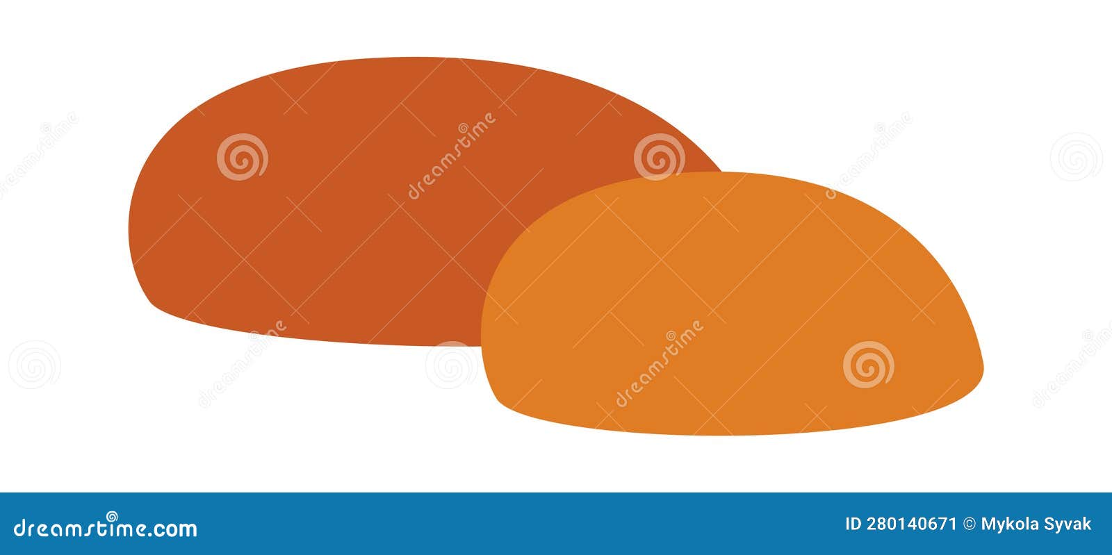 Rounded Stones Landscape stock vector. Illustration of construction ...