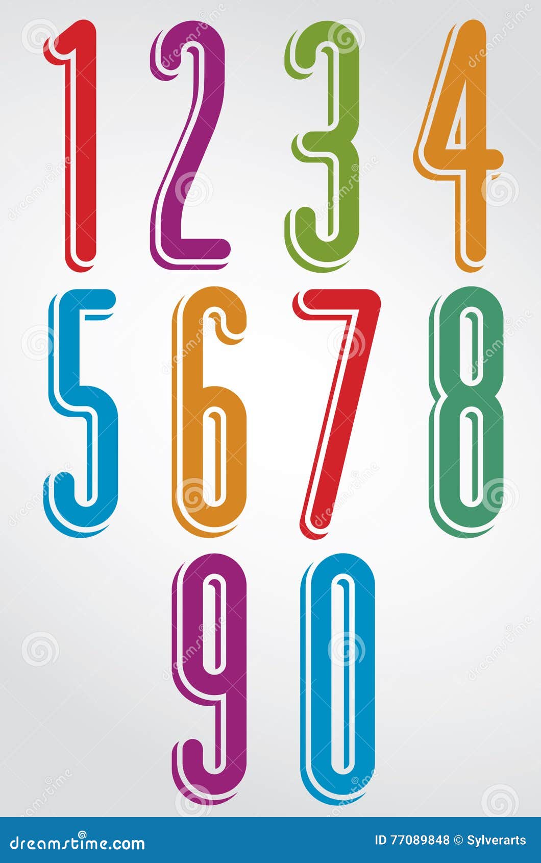 Rounded Tall Decorative Font. Vector Latin Alphabet For Posters ...