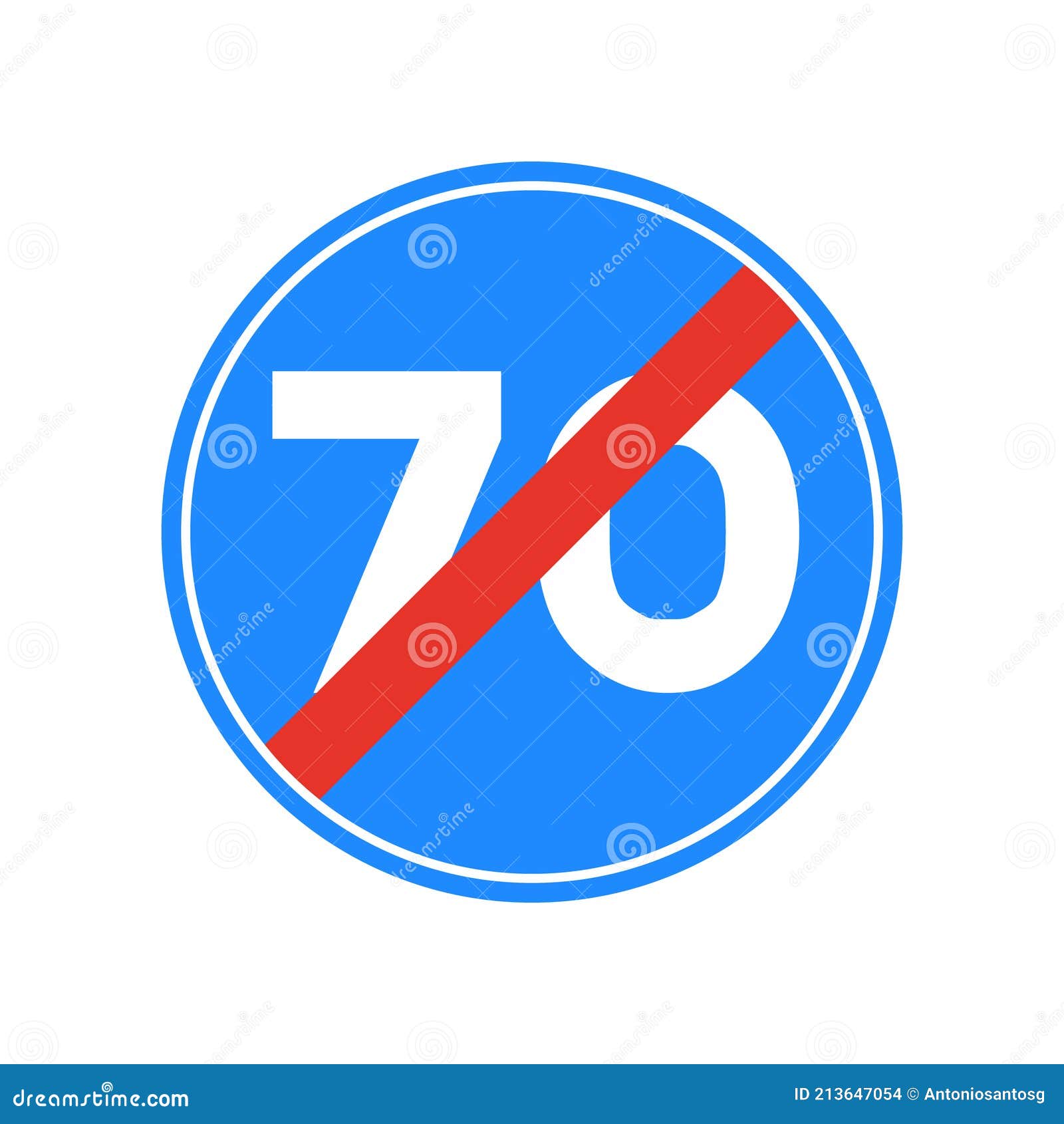 End Of Minimum Speed Limit Sign Meaning. Return To A Basic Road Speed ...