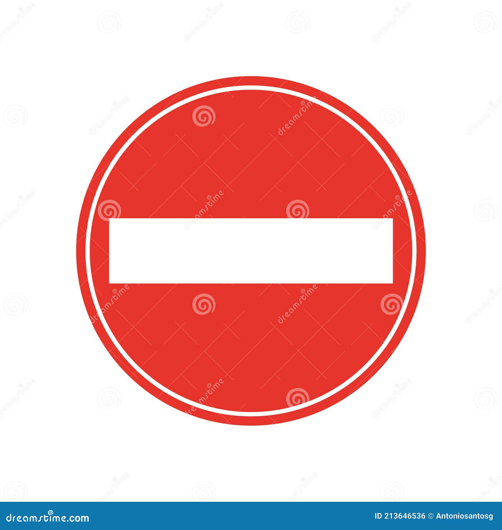 Rounded Traffic Signal in Red and White, Isolated on White Background ...