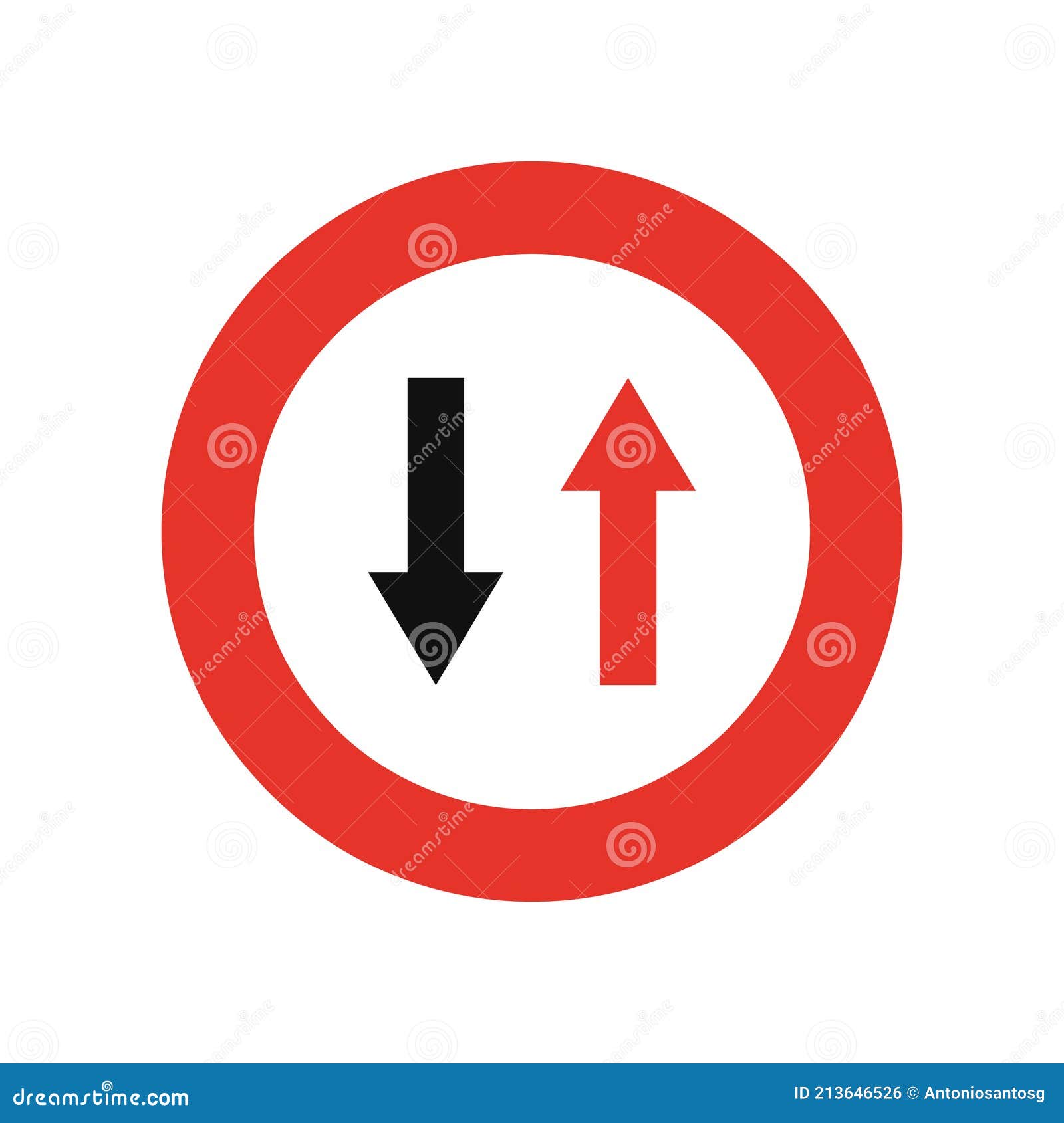 Rounded Traffic Signal in White and Red, Isolated on White Background ...