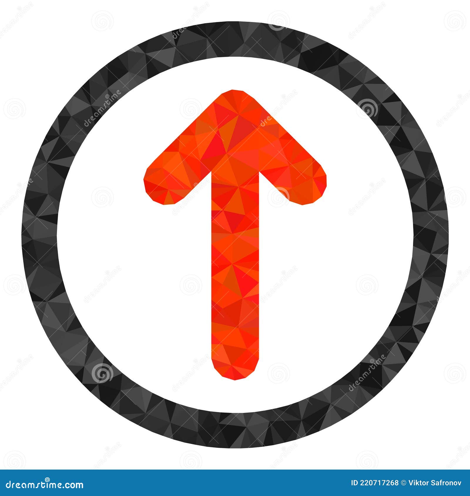 Rounded Up Arrow Triangle Filled Icon Stock Vector - Illustration of ...