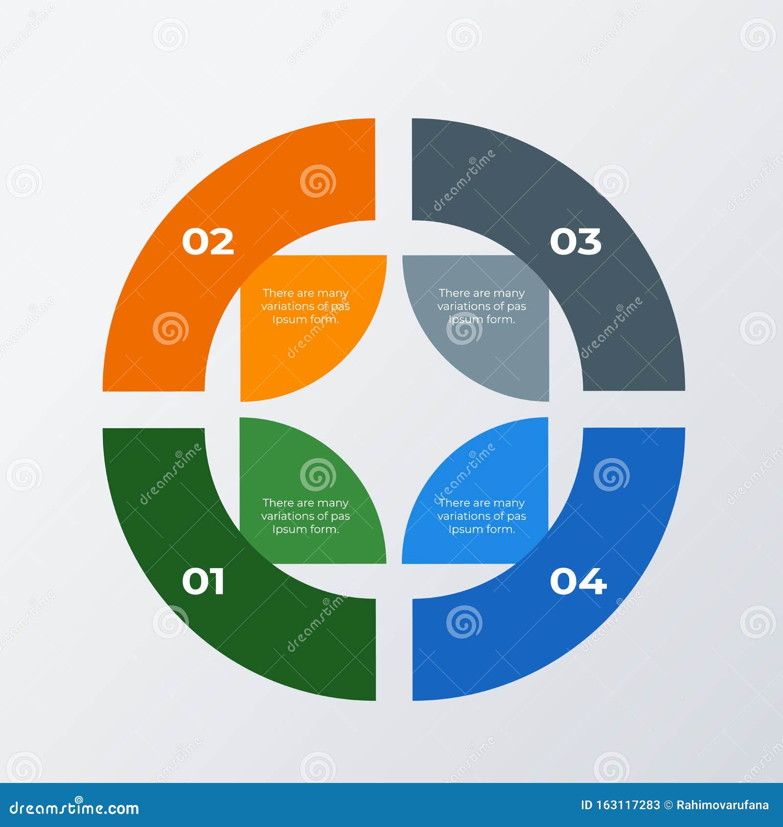 Visualized Numbers Infographic Template Design Stock Image ...