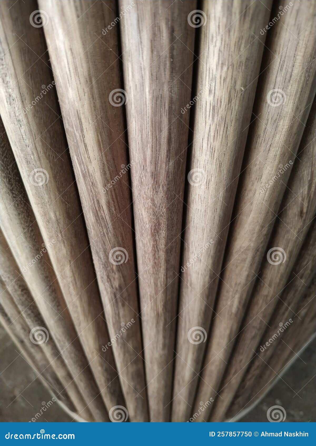 Rounded wood stick stock photo. Image of design, brown - 257857750
