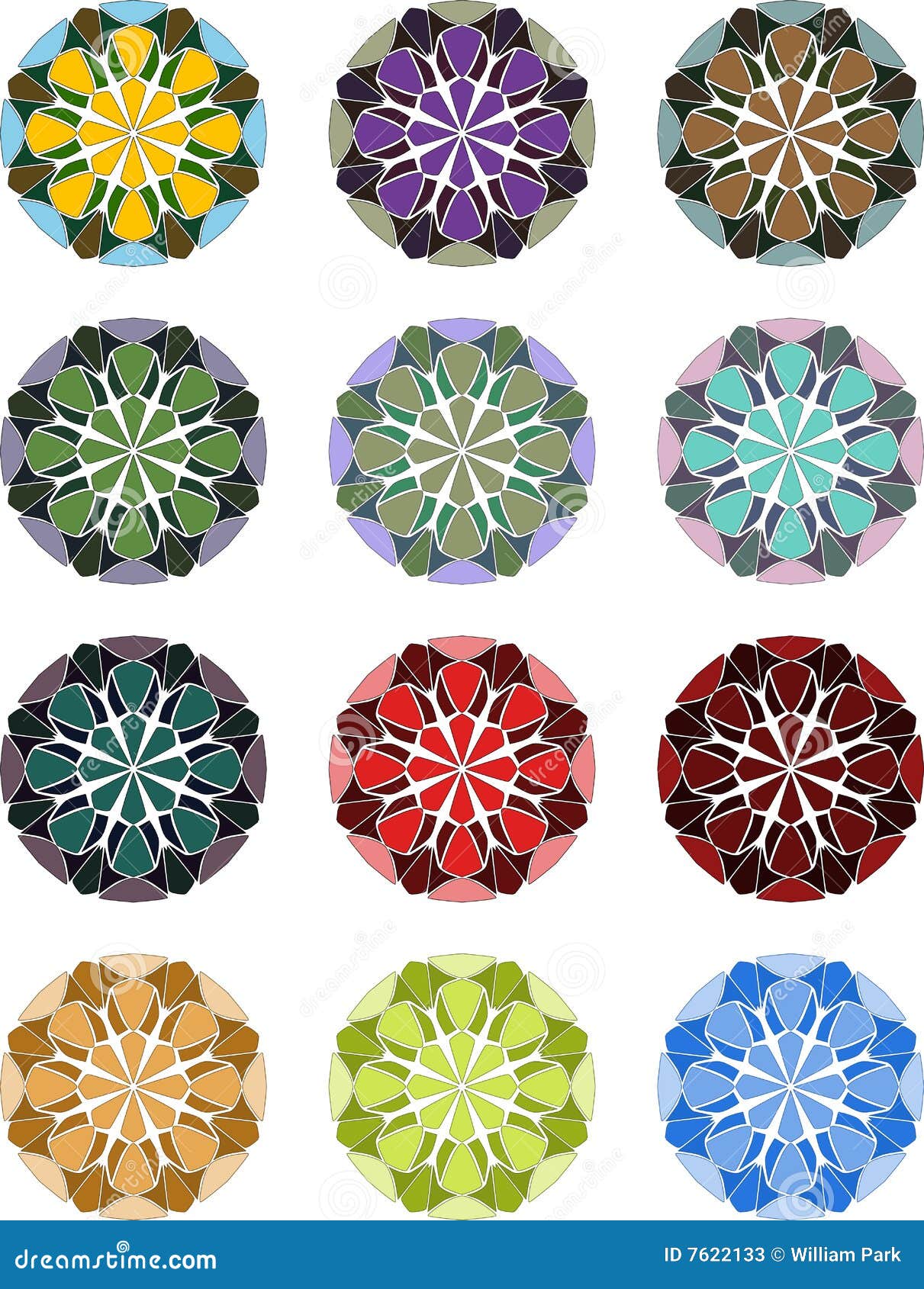 Roundels Cartoon Vector | CartoonDealer.com #7622133