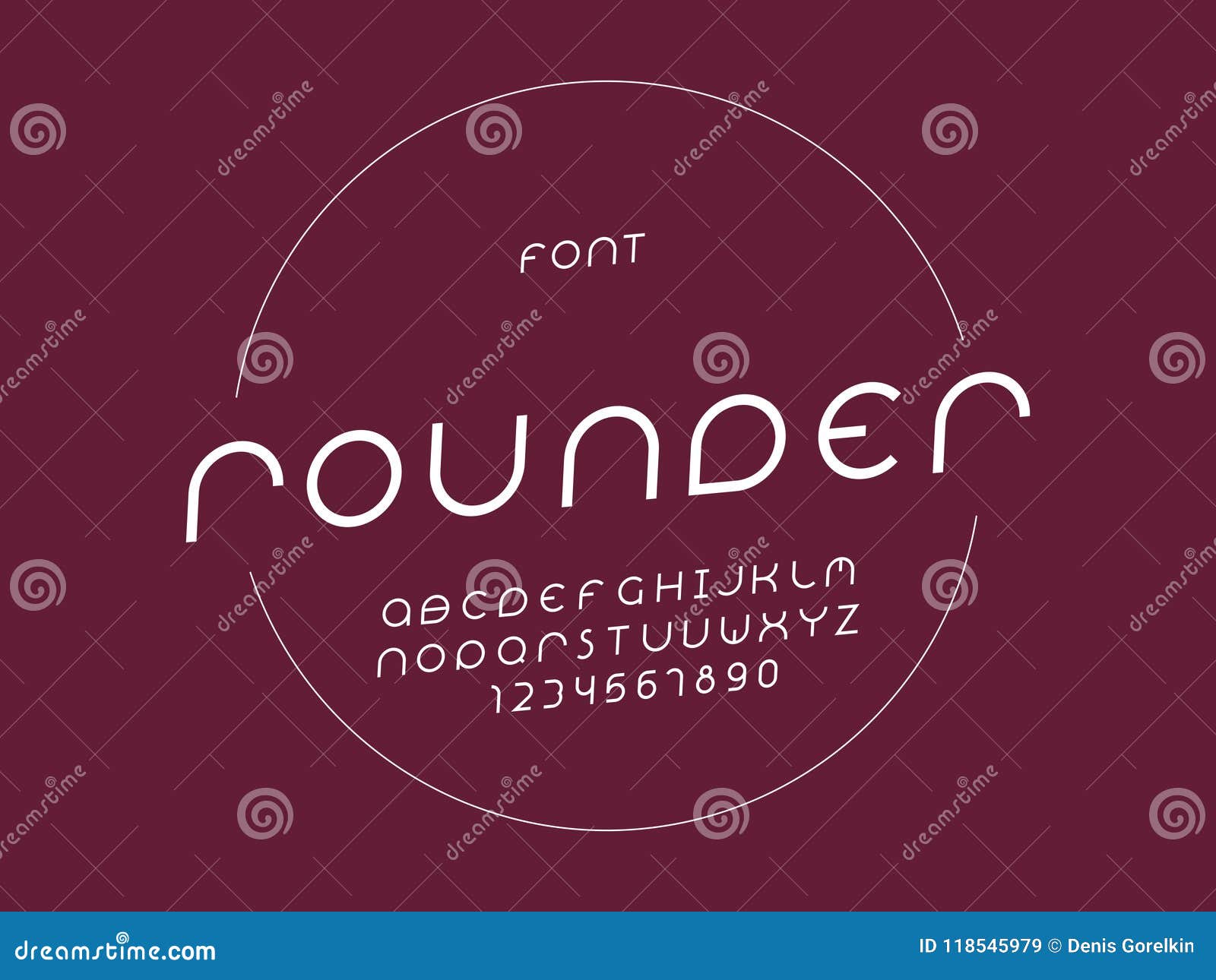 Rounder Font. Vector Alphabet | CartoonDealer.com #124235593