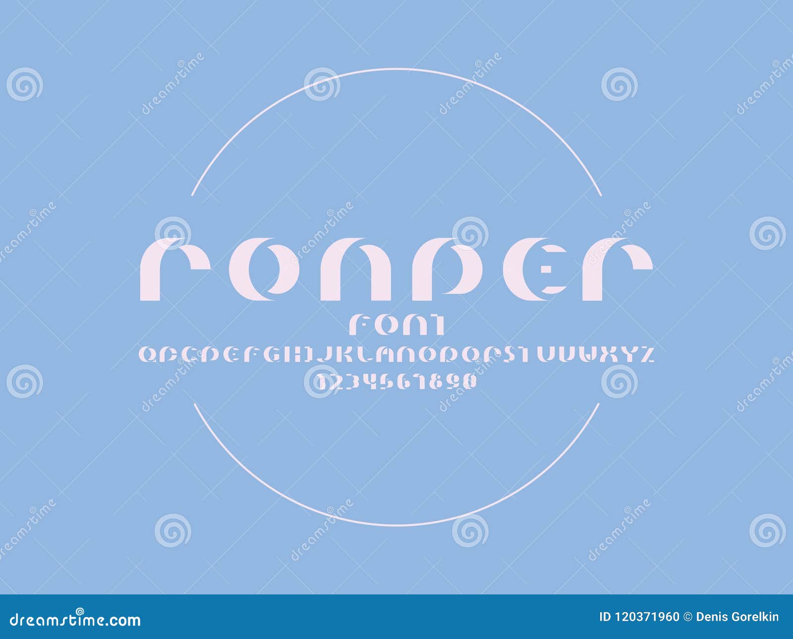 Rounder Font. Vector Alphabet Stock Vector - Illustration of font, gent ...