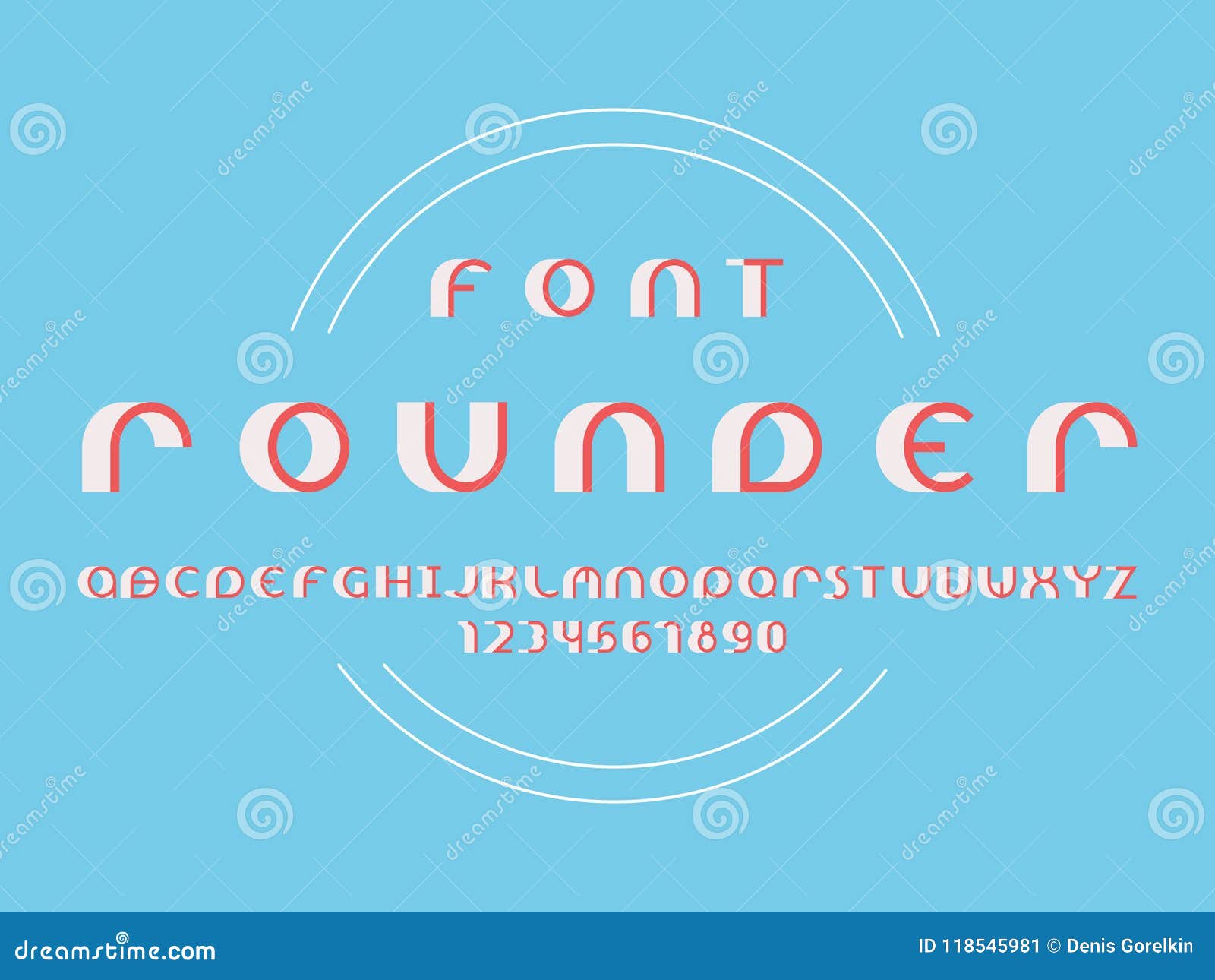 Rounder Font. Vector Alphabet | CartoonDealer.com #156881609