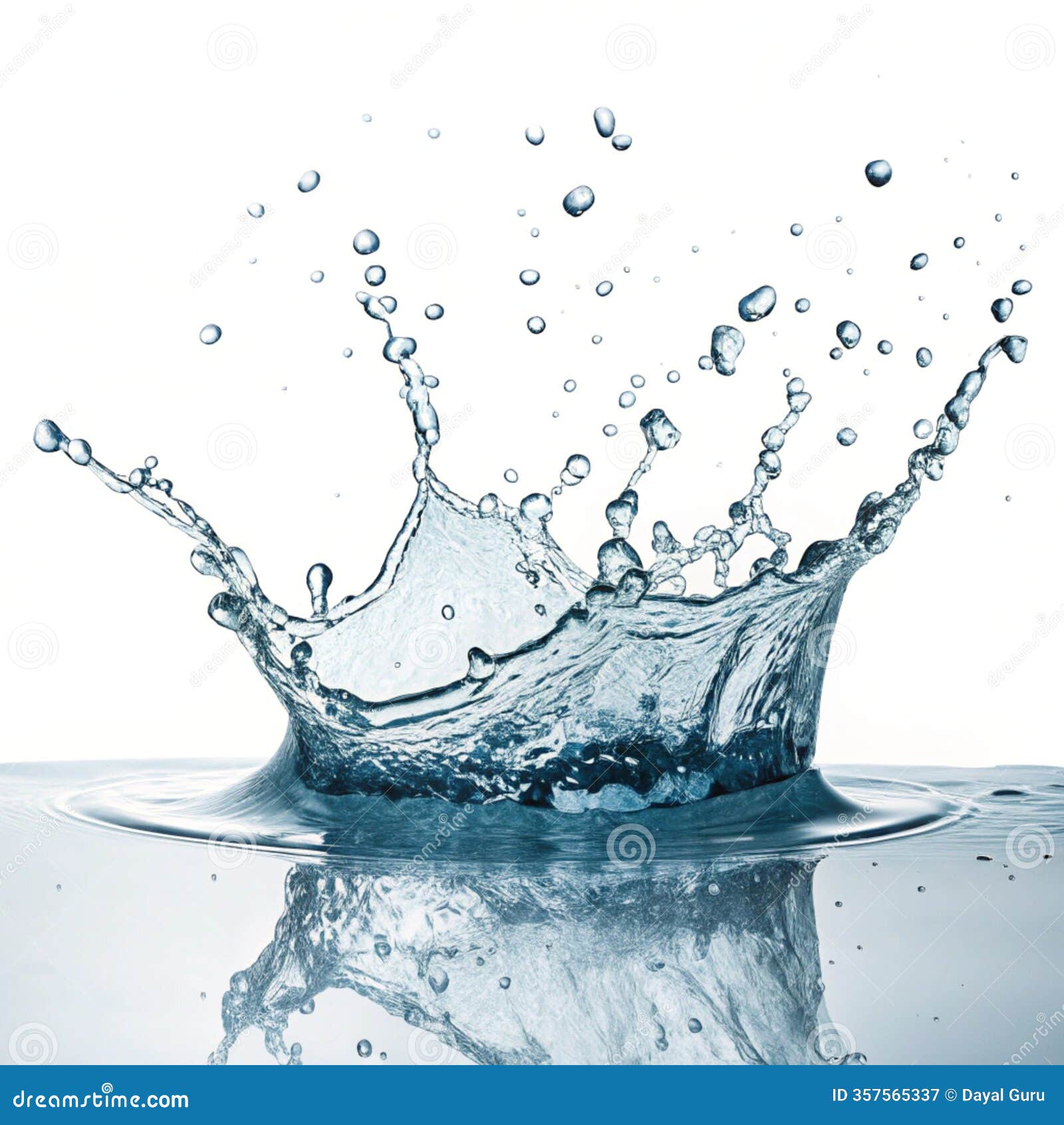 Rounder Water Splash Over Transparent Background Isolated On White ...