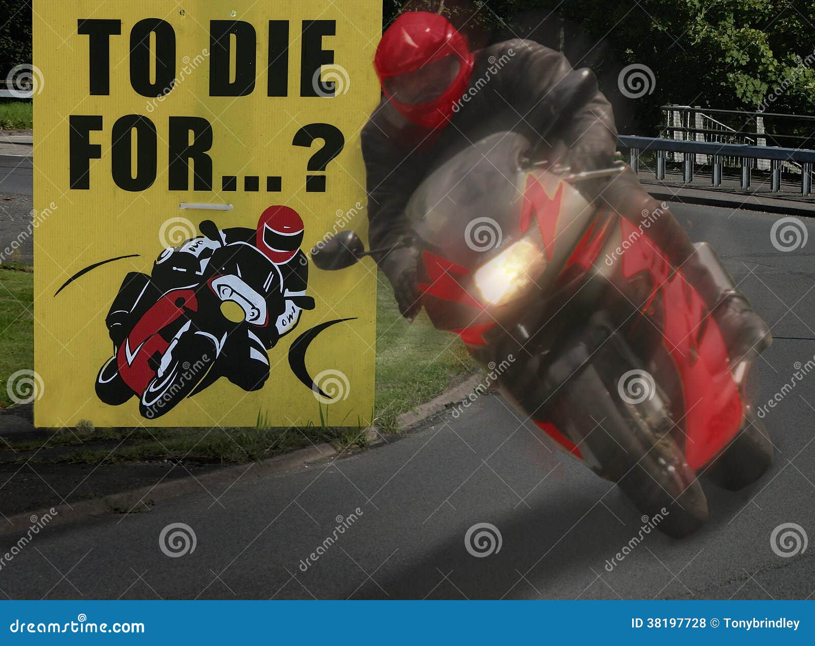 Rounding the Bend stock photo. Image of sign, leaning - 38197728