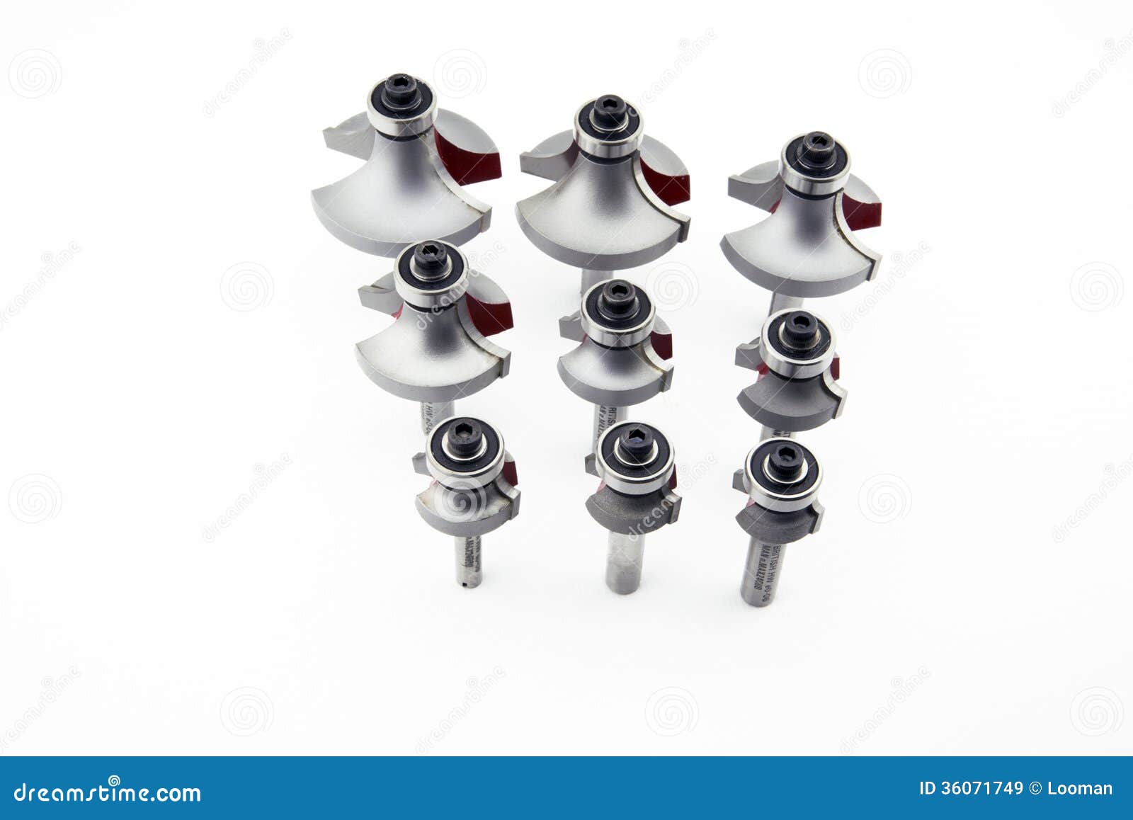 Router Guide Bushings For Precision Routing Royalty-Free Stock ...