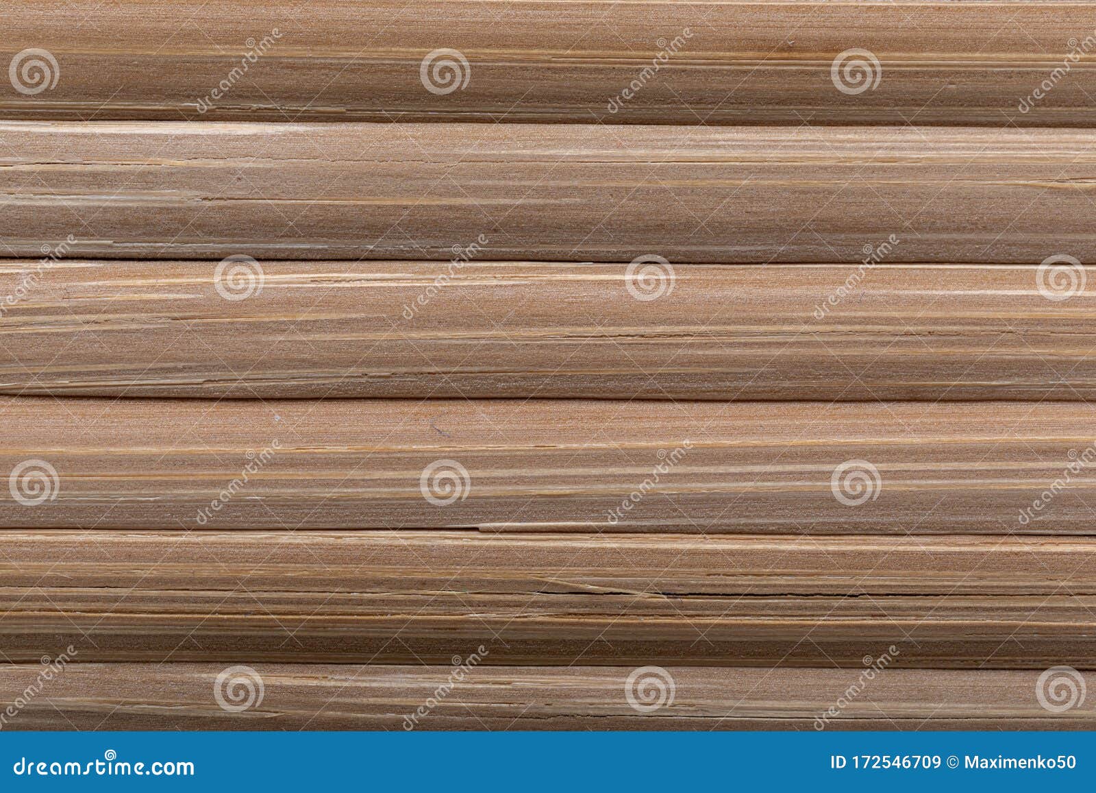 Roundish Rustic Log Wall Horizontal Timber Background. Natural Texture ...
