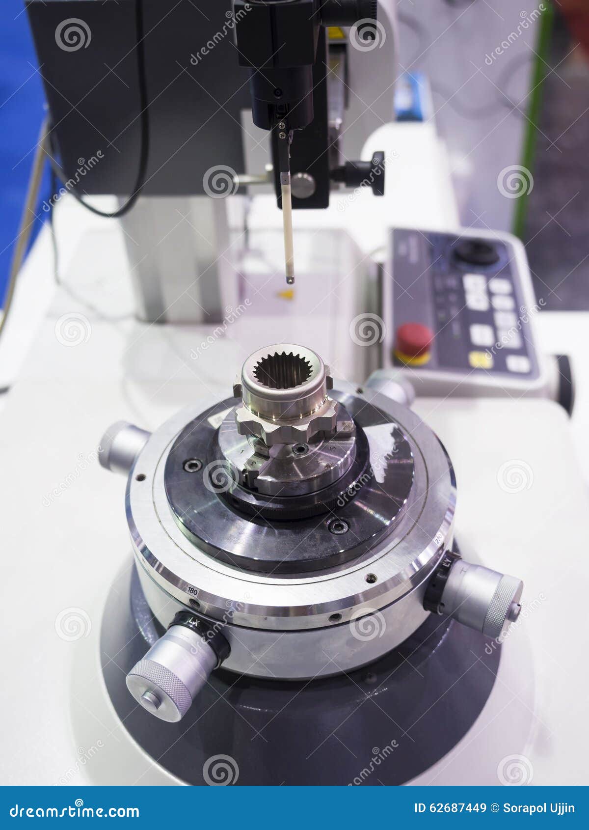 Roundness tester machine stock image. Image of industrial - 62687449