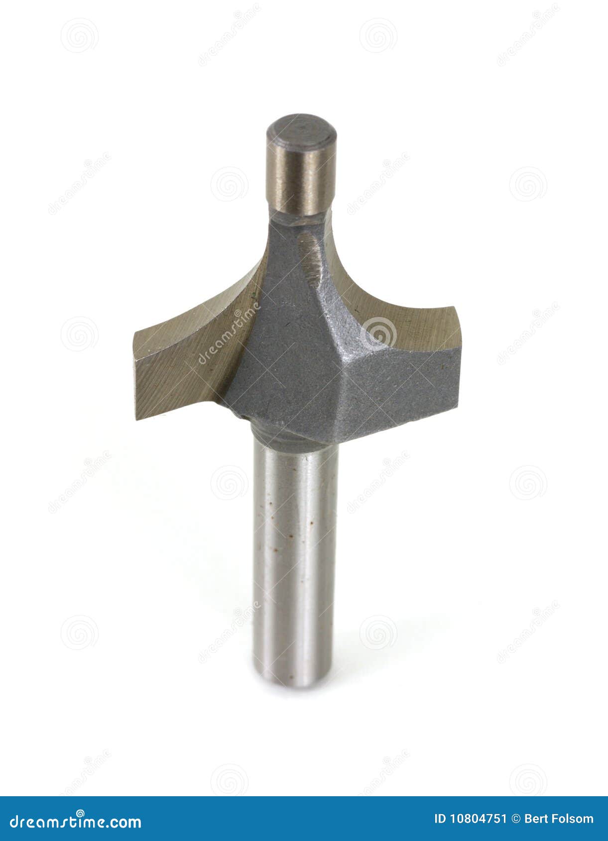 Roundover router bit stock image. Image of metal, white - 10804751