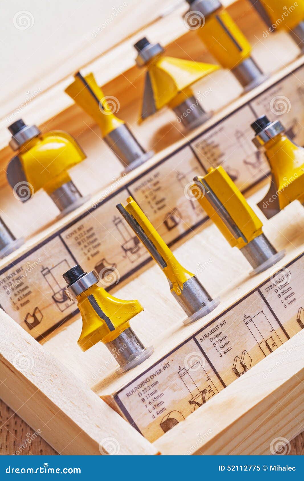 Roundover Router Bits Construction Concept Stock Image - Image of ...