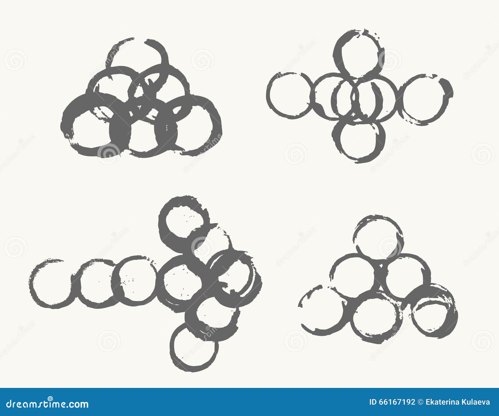 Rounds Hand Drawn Illustration. Logo Template Stock Vector ...