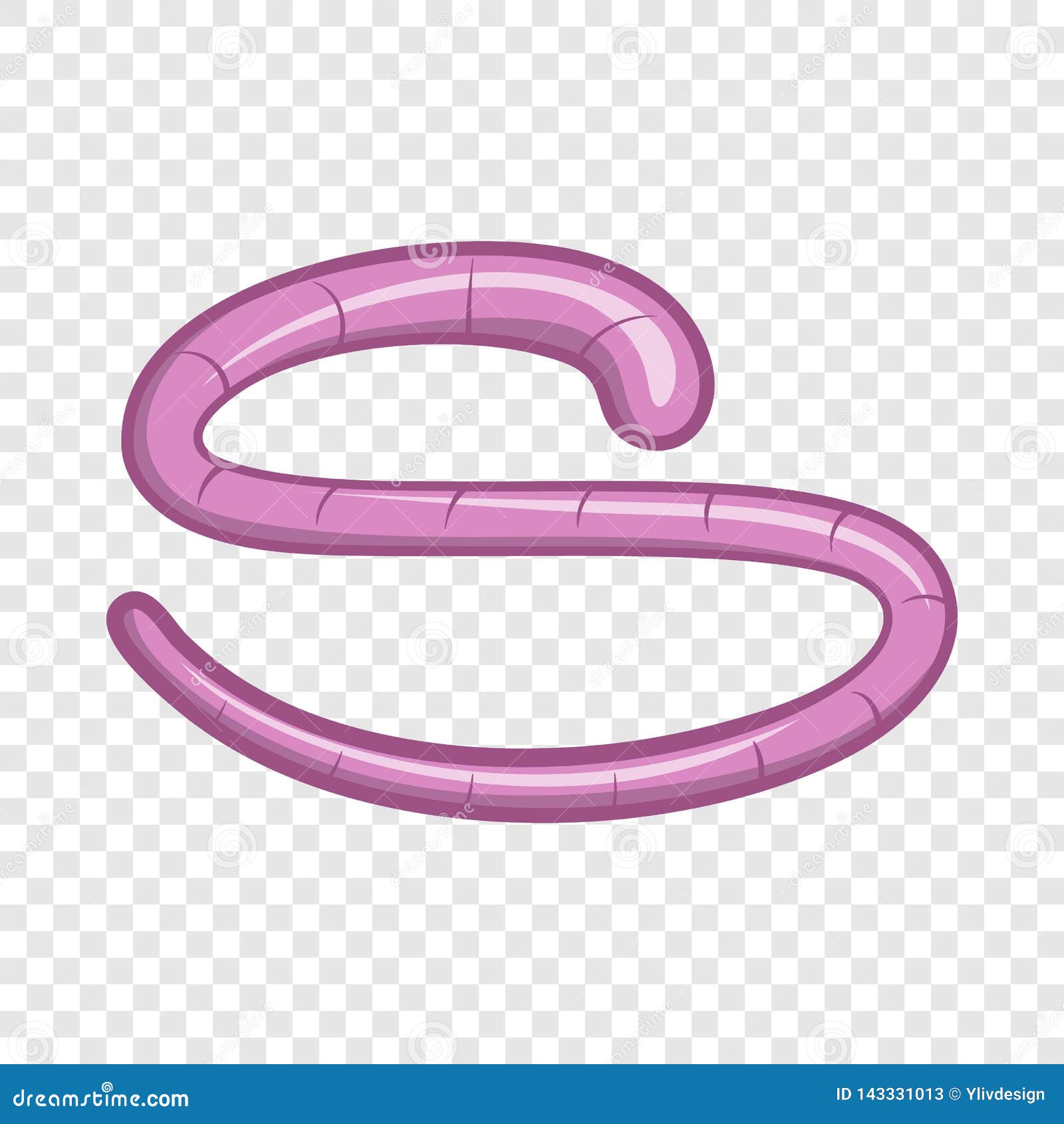 Roundworm Icon in Cartoon Style Stock Vector - Illustration of ...