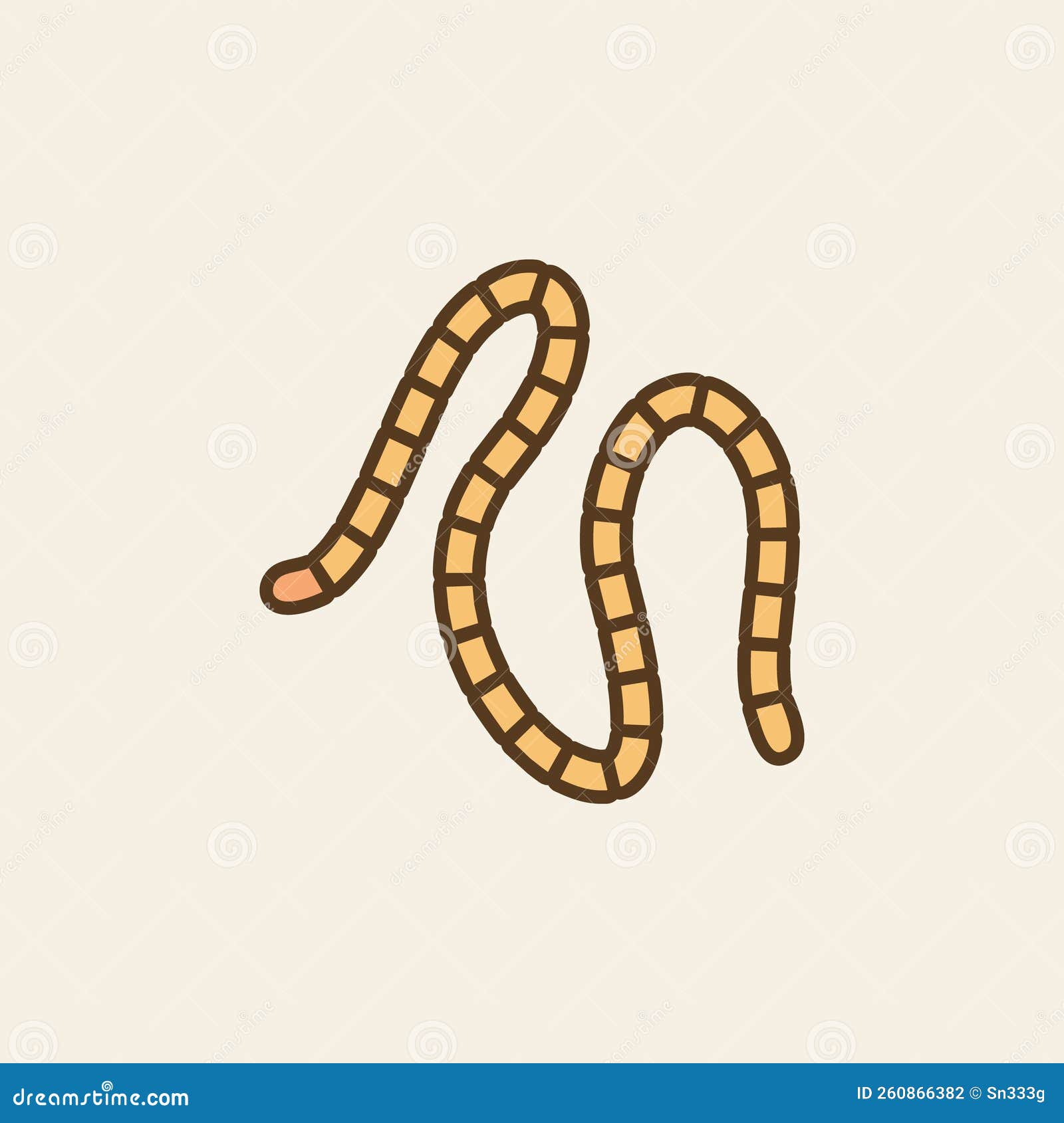 Roundworm Vector Concept Colored Icon Or Sign | CartoonDealer.com ...