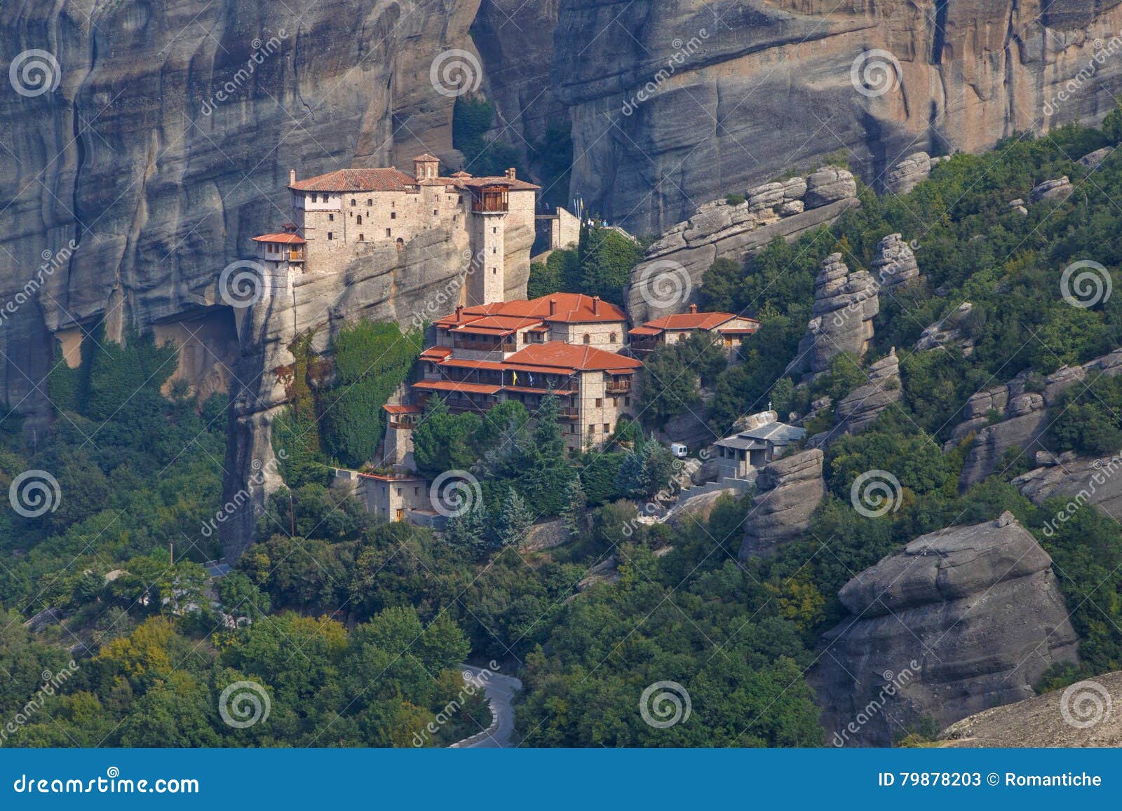 Rousanou-Kloster in Meteora Stockbild - Bild von berg, anblick: 79878203