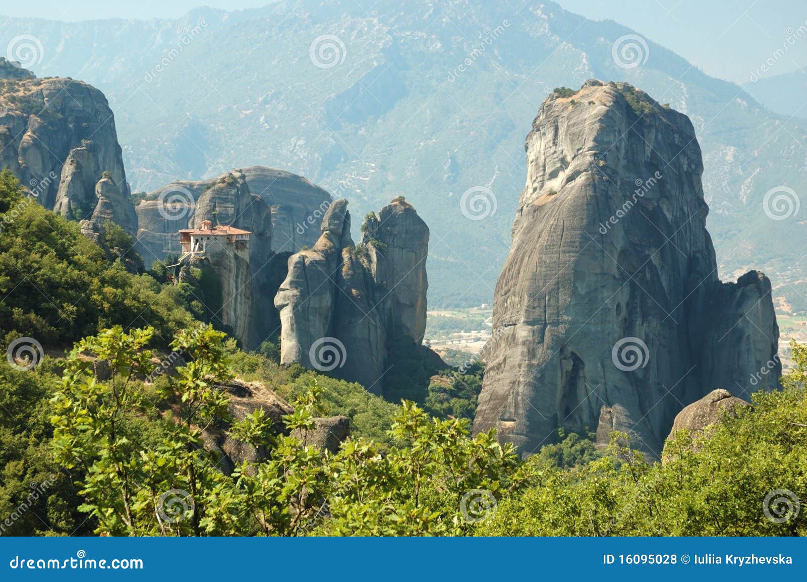 Rousanou Rock Monastery at Meteora,Greece Stock Photo - Image of holy ...