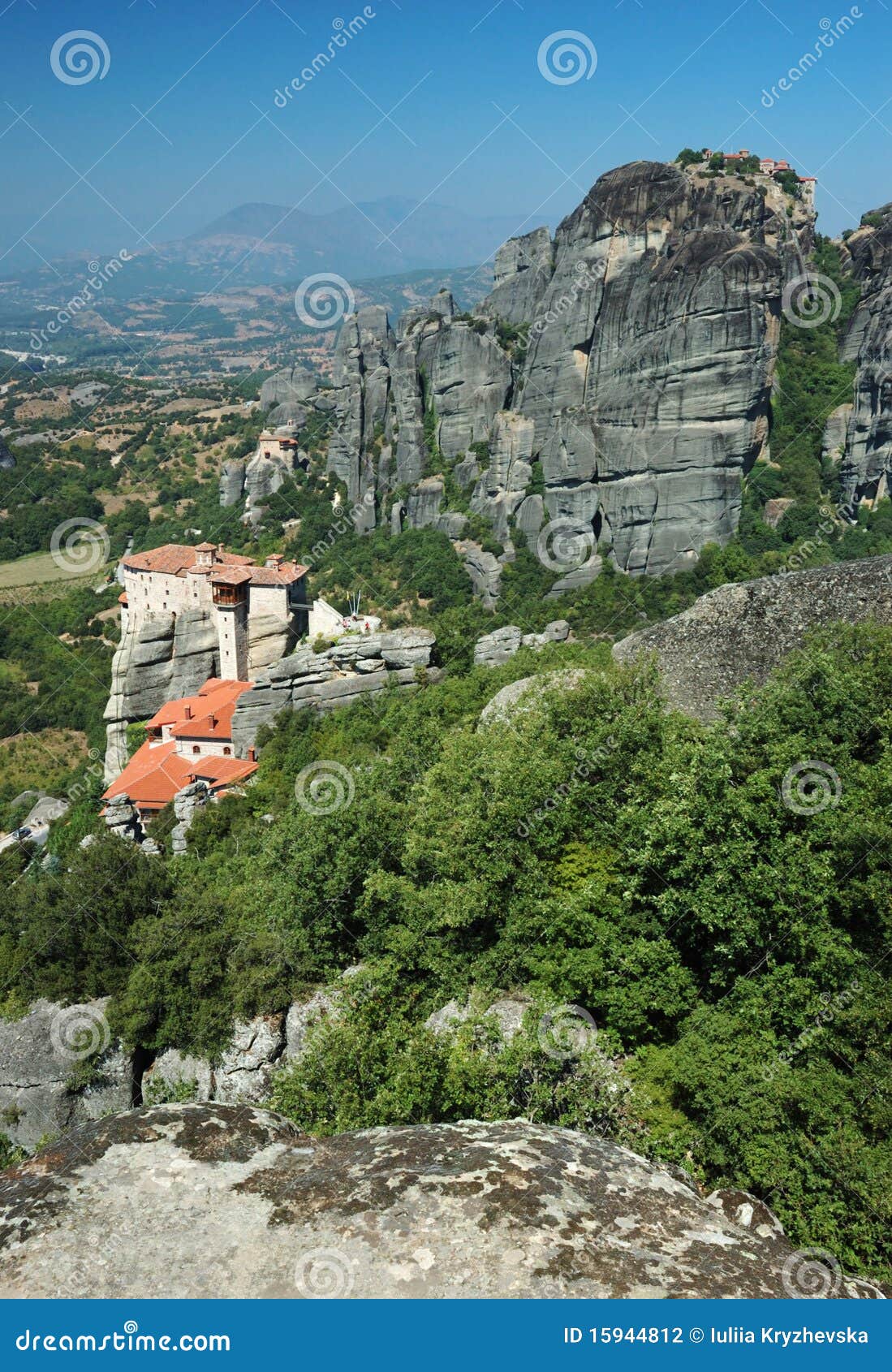 Roussanou Rock Monastery,Meteora,Greece,Balkans Stock Photo - Image of ...