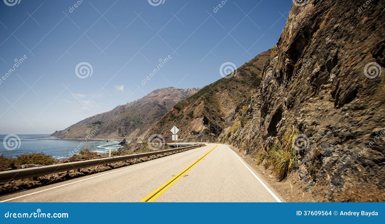 Route 1, California stock photo. Image of coastline, freeway - 37609564