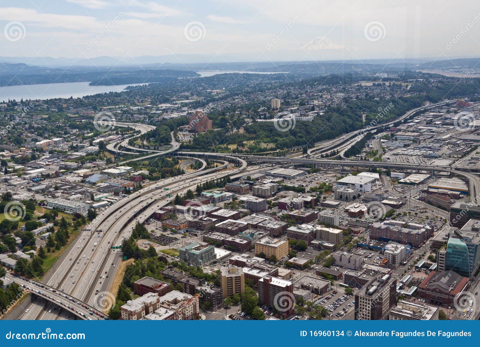 Route #5 in Seattle stock photo. Image of traffic, lake - 16960134