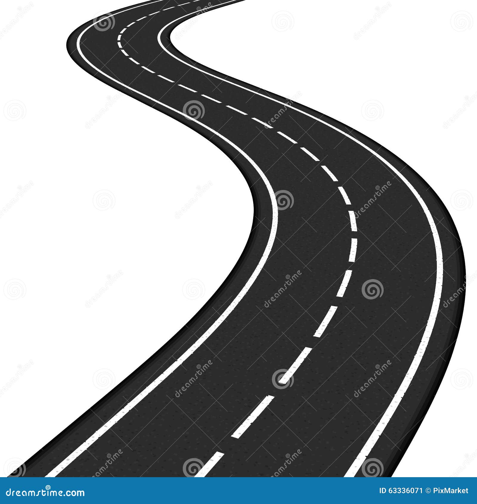 Route illustration de vecteur. Illustration du vecteur - 63336071