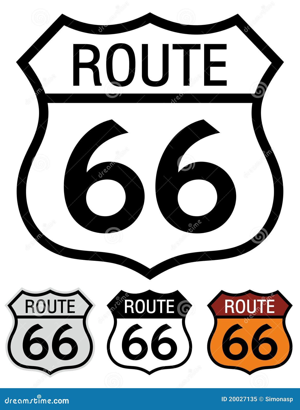 Route 66 stock vector. Illustration of motor, banners - 20027135 Route 66 stock vector. Illustration of motor, banners - 20027135