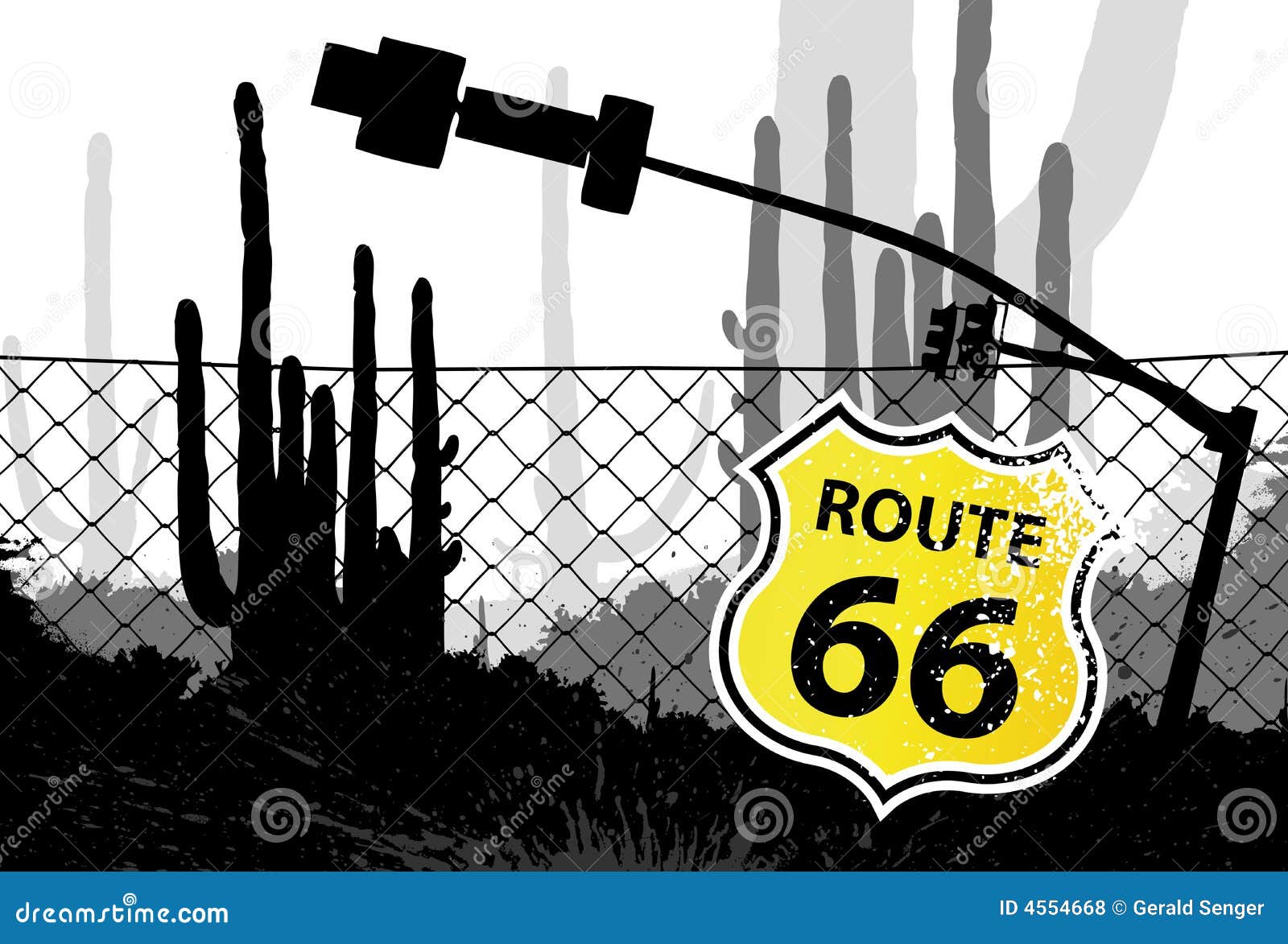 Route 66 Shield Shaped Sign Stock Vector - Illustration of travel ...
